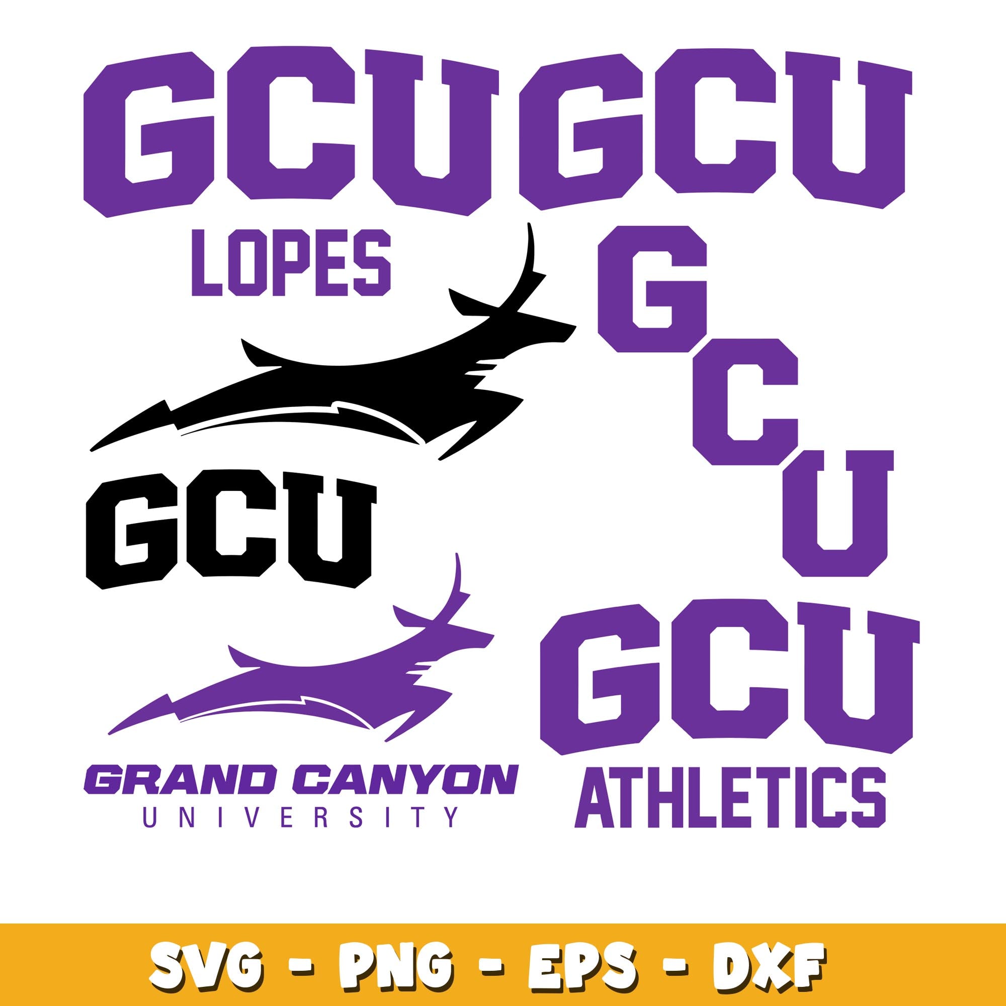 Gcu Grand Canyon Antelopes Bundle svg, Grand Canyon logo svg, ncaa svg ...