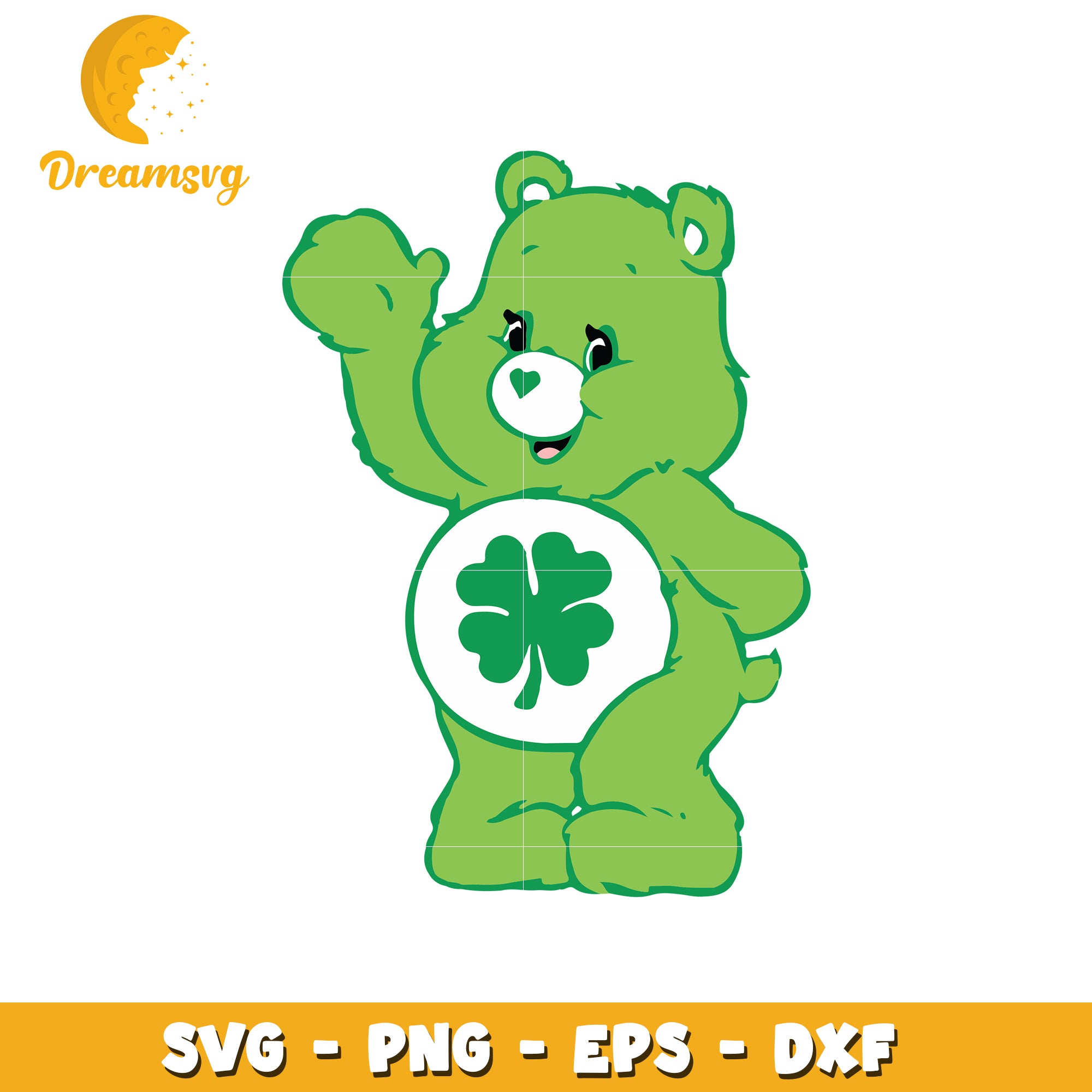 Green Care Bear SVG PNG EPS DXF – DreamSVG Store