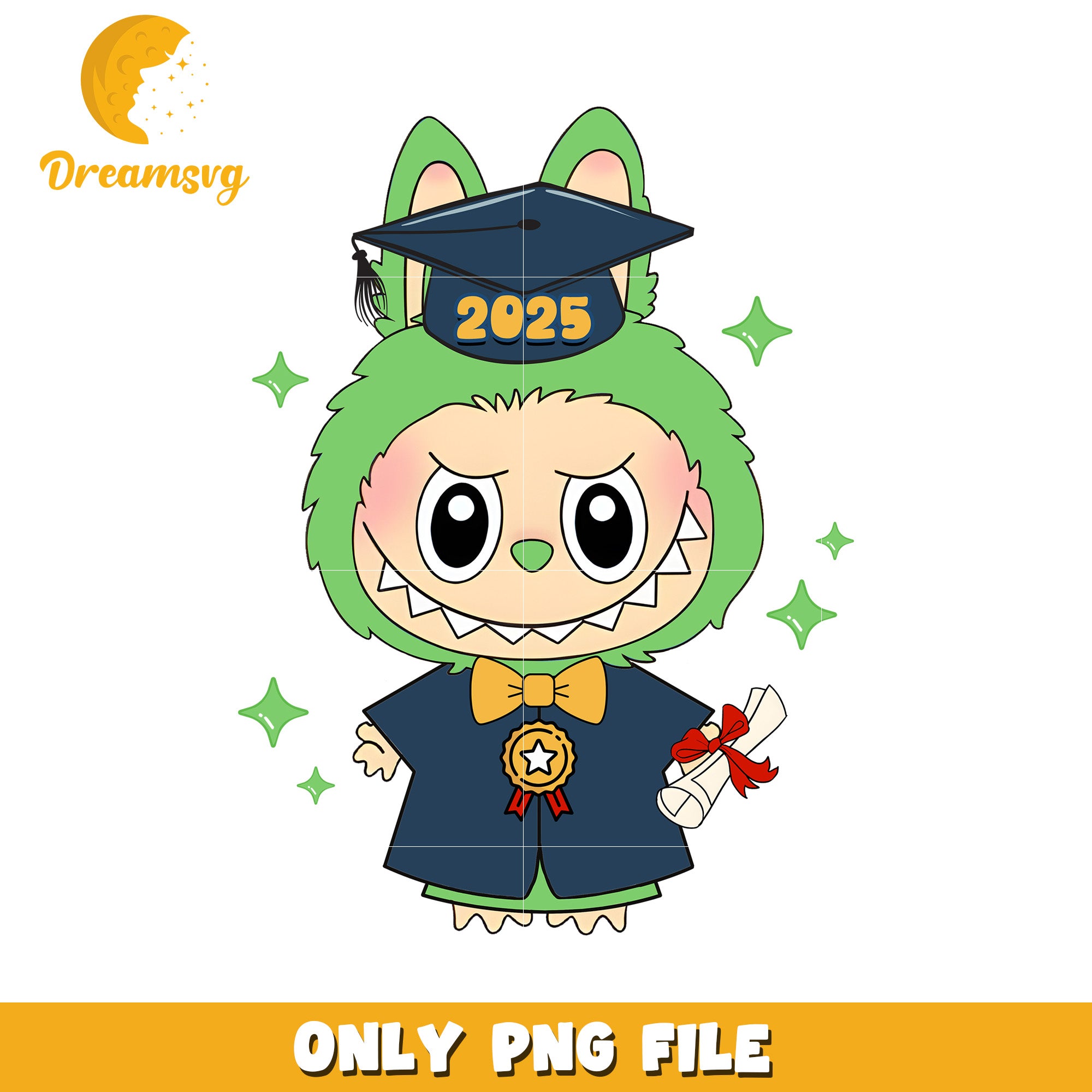 Green labubu graduate png, labubu clothes png, labubu macaron png ...