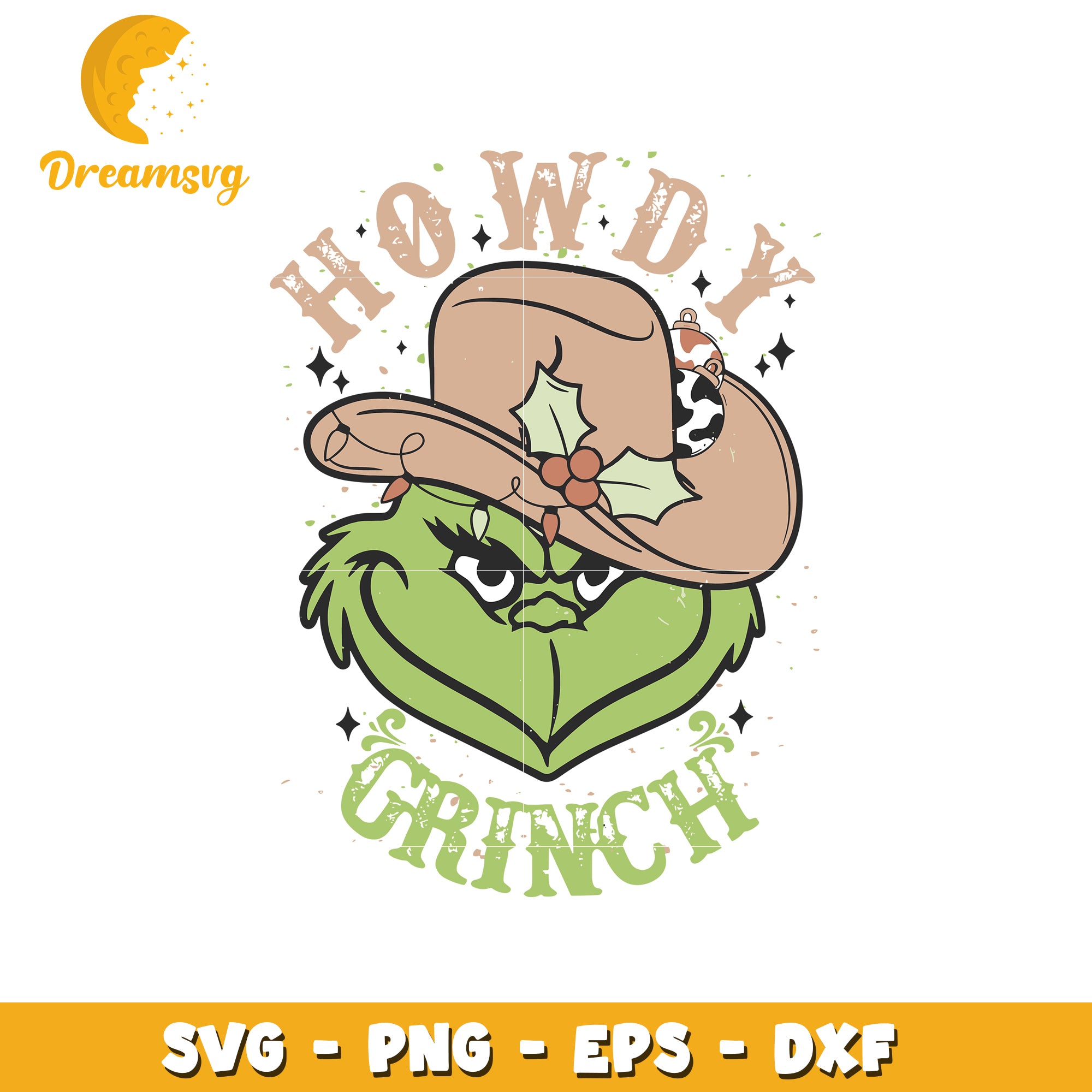 Grinch cowboy hat howdy grinch svg, grinch svg, cowboy svg – DreamSVG Store