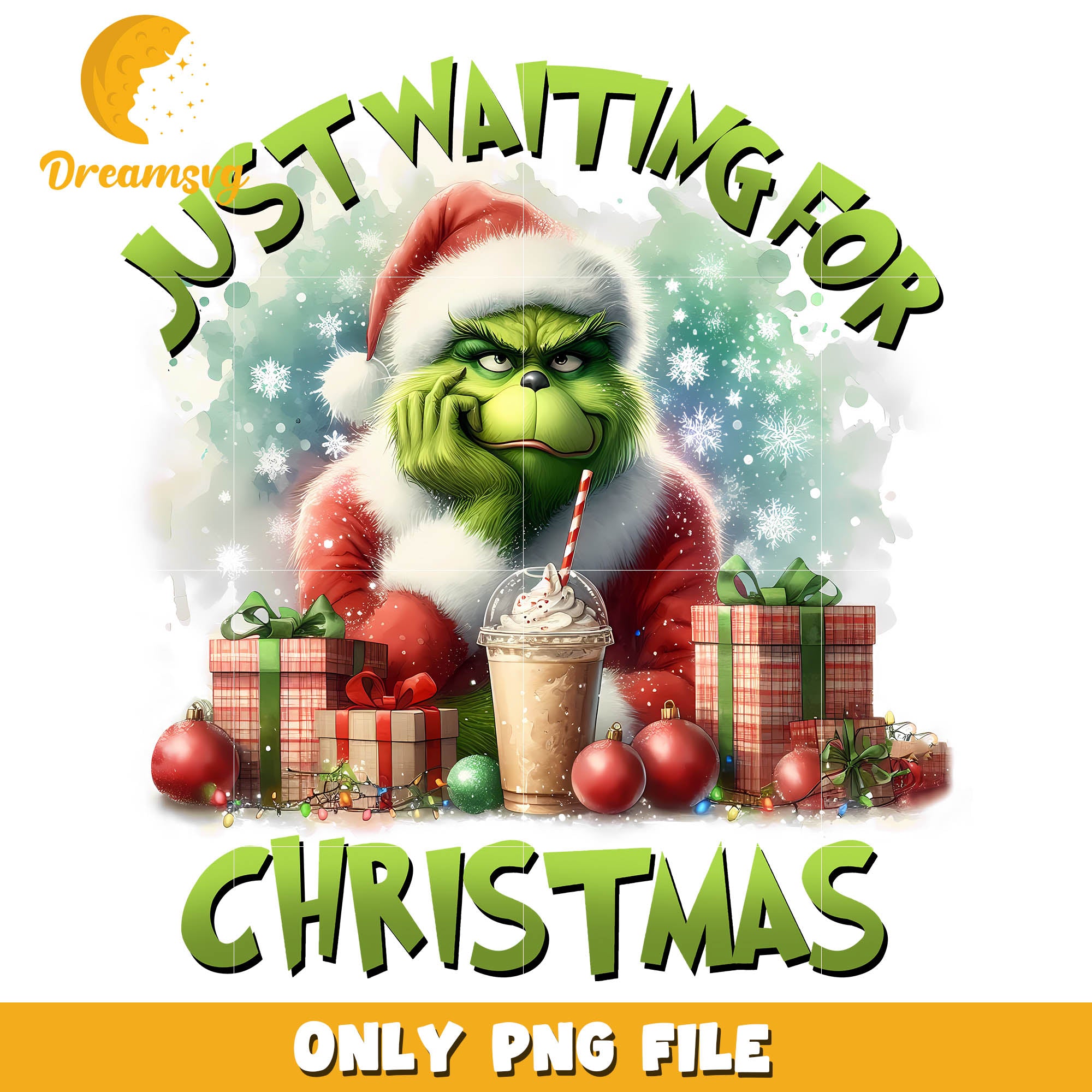 Grinch just waiting for christmas png, grinch stole christmas movie pn ...