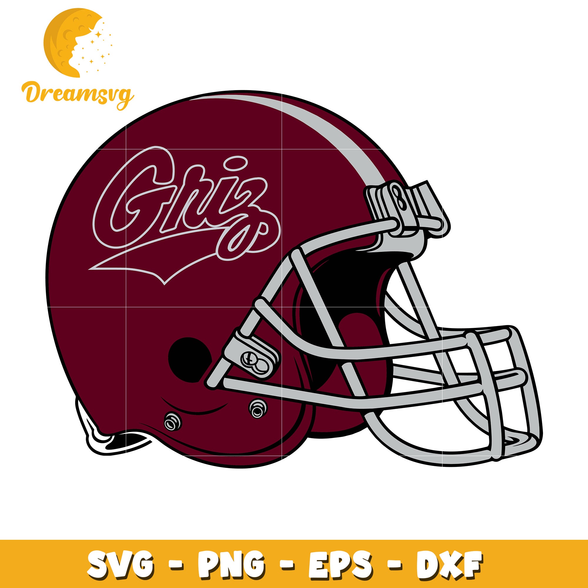 Grizzlies Football Helmet SVG PNG EPS DXF – DreamSVG Store