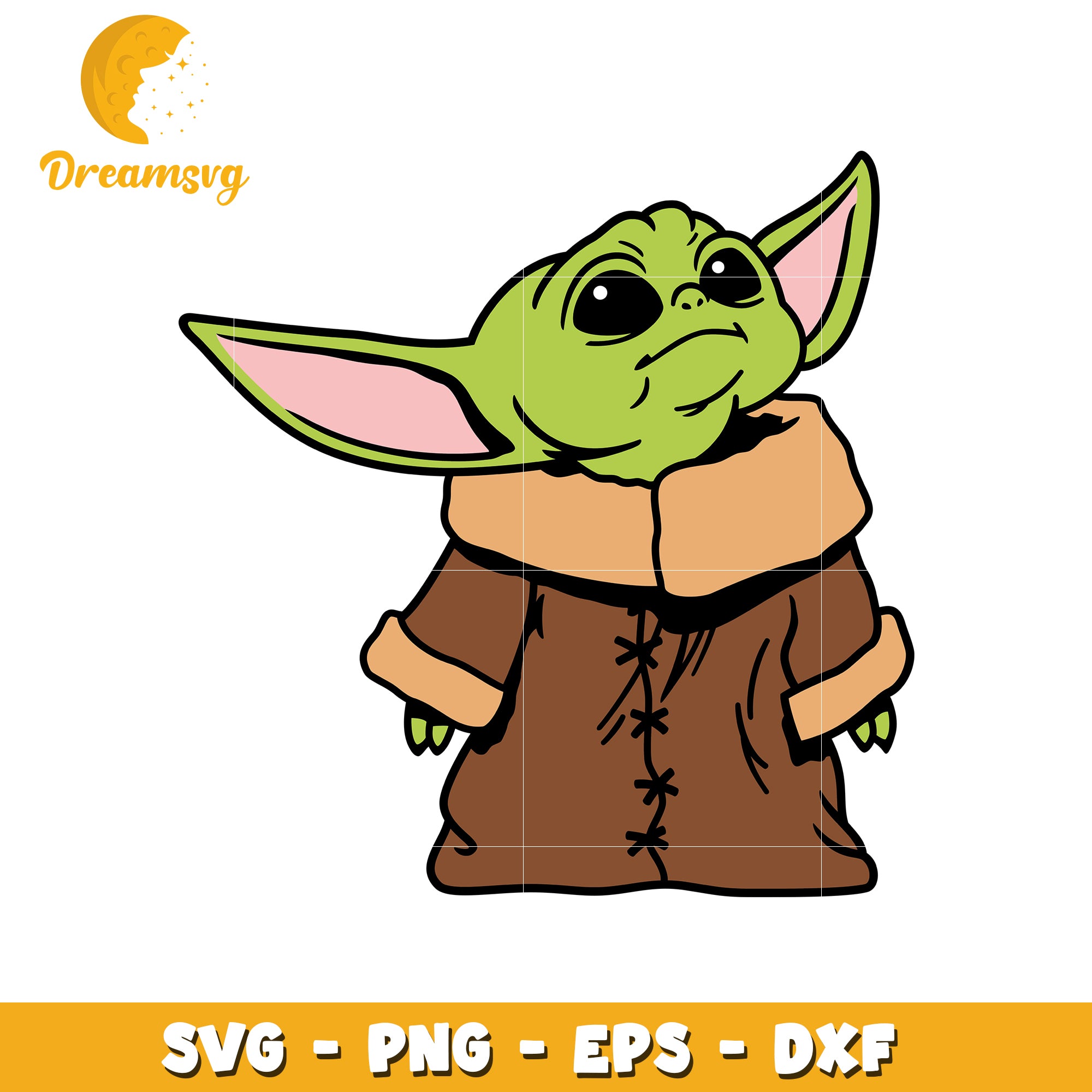 Grogu SVG Cut File Instant Download – DreamSVG Store