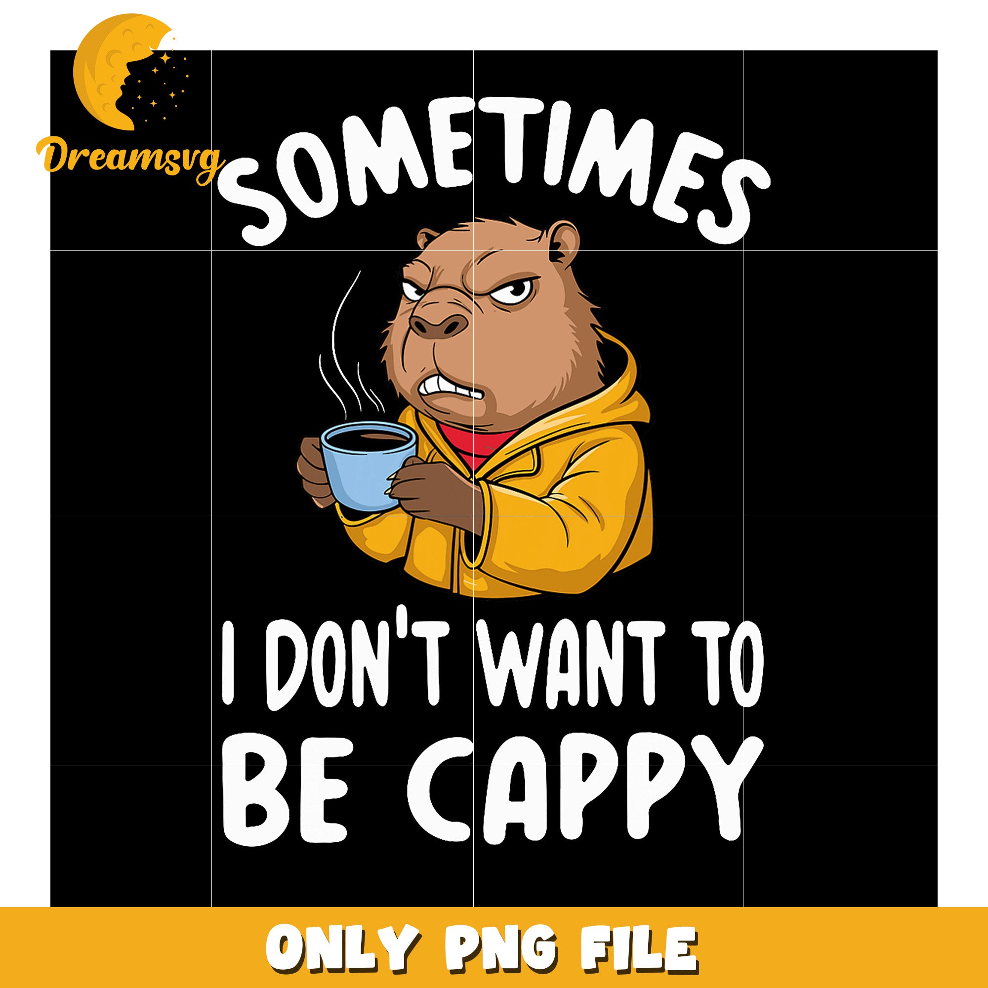 Grumpy Groundhog Coffee PNG Design – DreamSVG Store