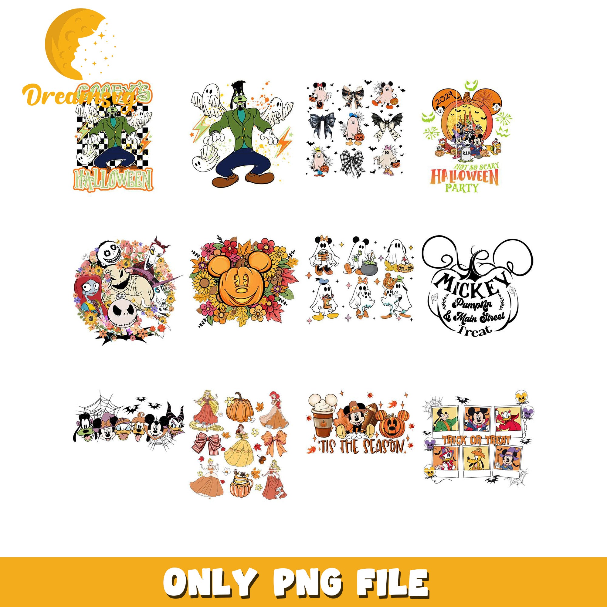 Halloween Themed PNG Bundle for Creative Projects – DreamSVG Store