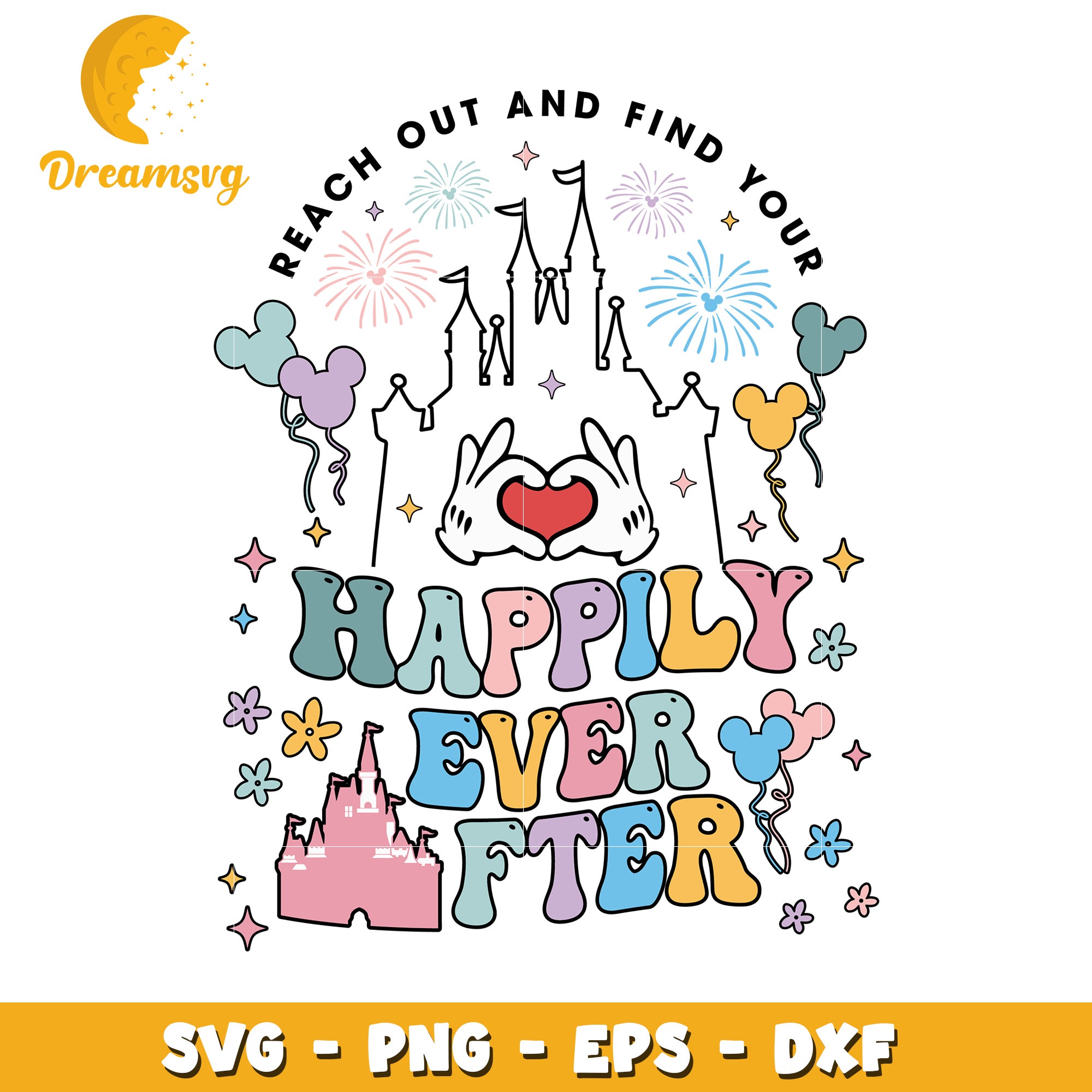 Happily Ever After Disney SVG Cut File – DreamSVG Store