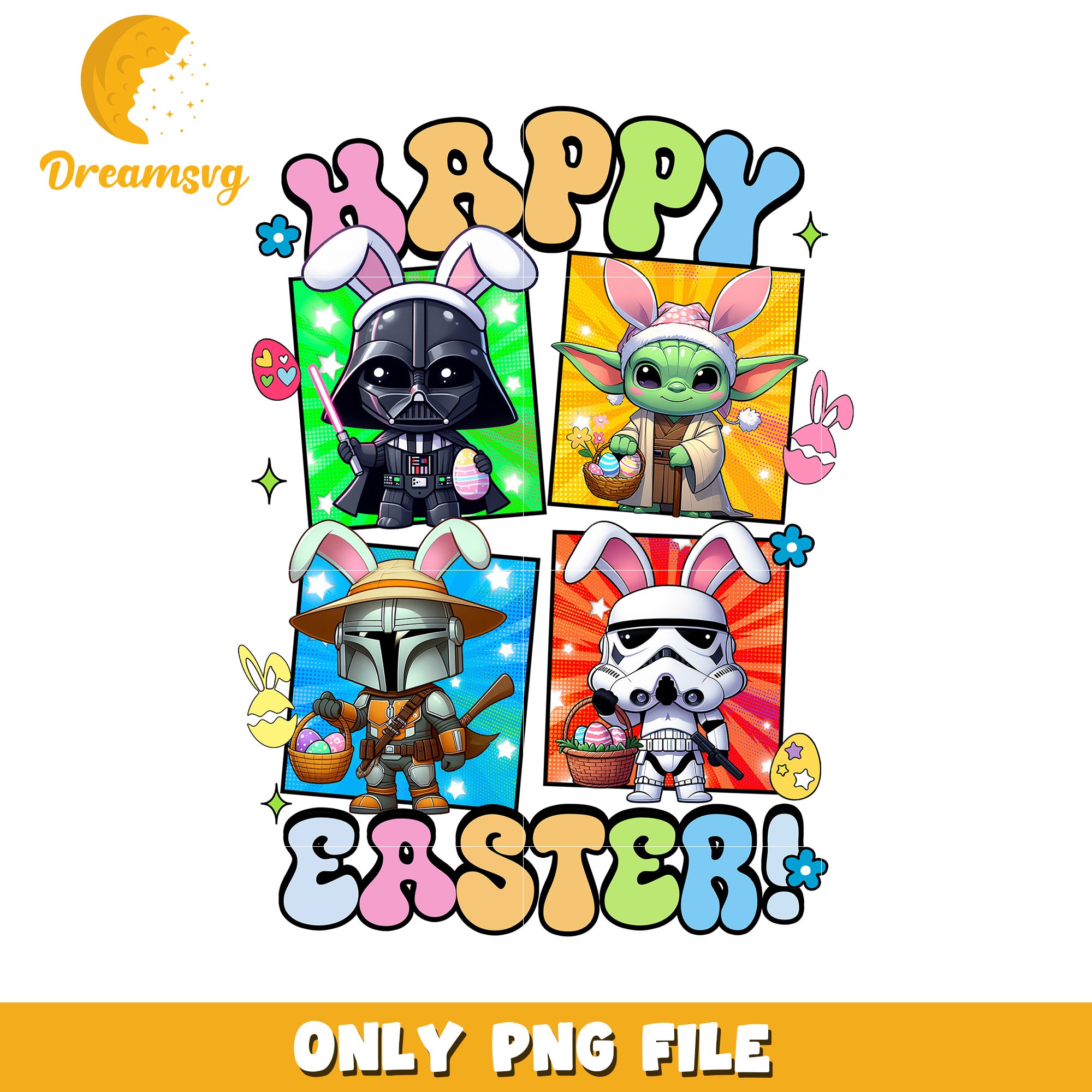 Happy Easter Star Wars PNG – DreamSVG Store