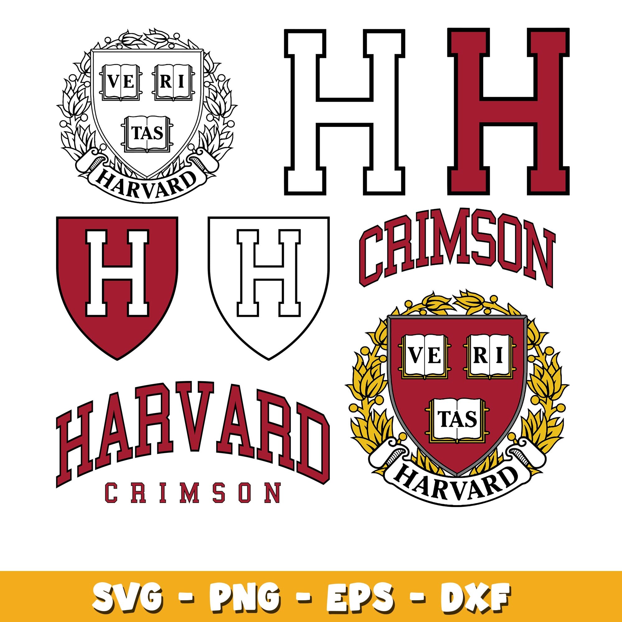 Harvard Crimson Bundle svg, Harvard Crimson logo svg, ncaa svg ...