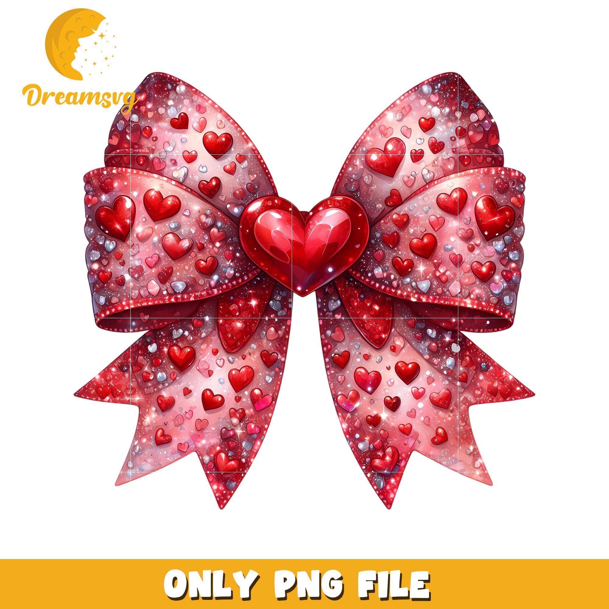 Heart Design Ribbon PNG for Crafting and Decorations – DreamSVG Store