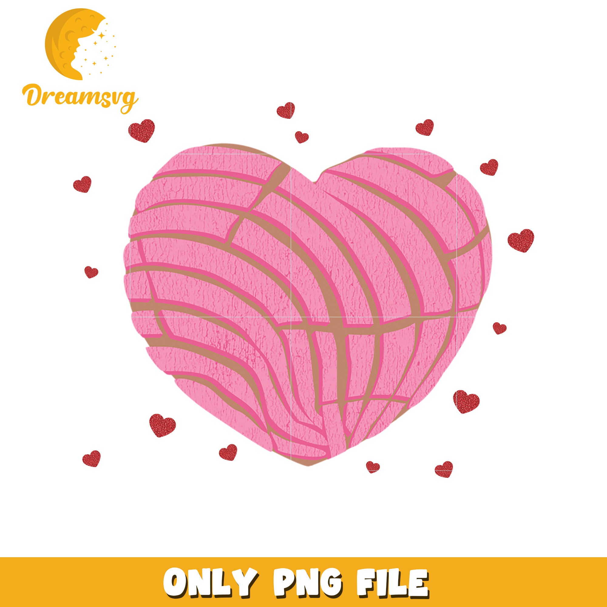 Heart Pan Dulce PNG for Valentines – DreamSVG Store