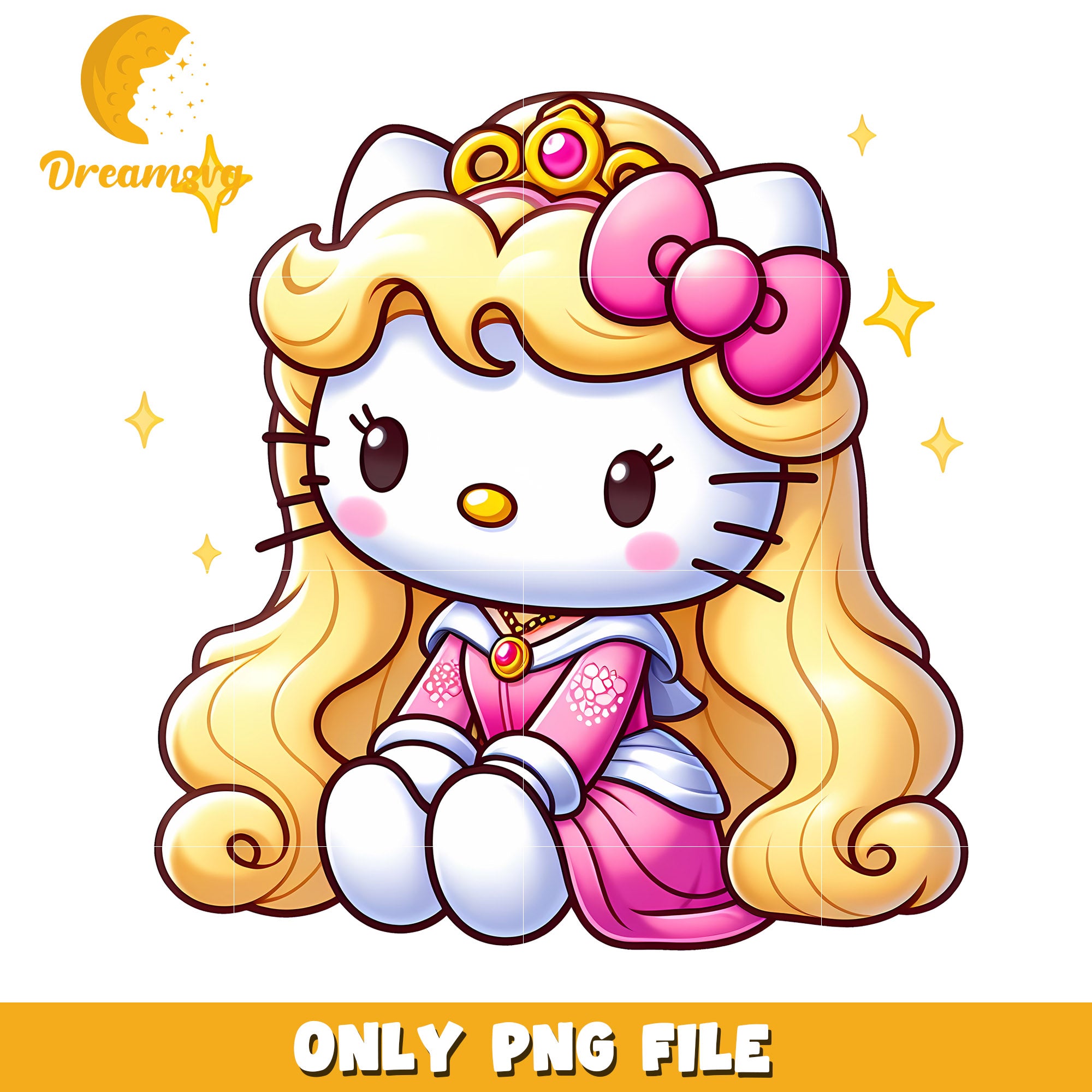 Hello Kitty Aurora PNG Princess Clipart – DreamSVG Store