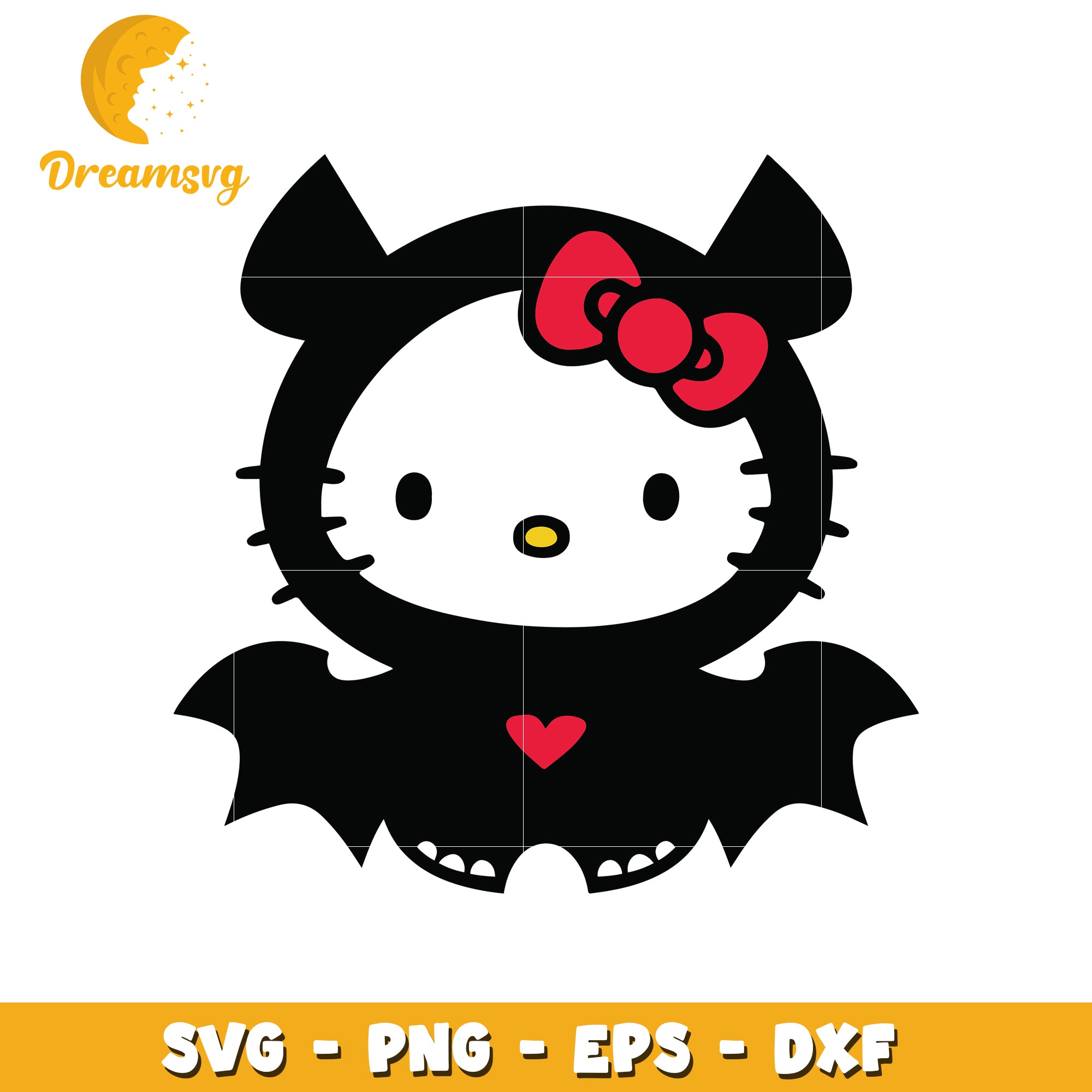 Hello Kitty Bat SVG Cut File – DreamSVG Store