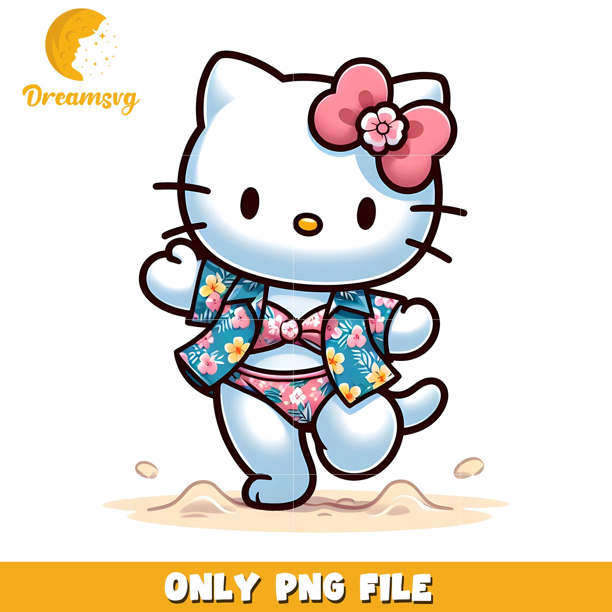 Hello Kitty Beach PNG Image Download – DreamSVG Store