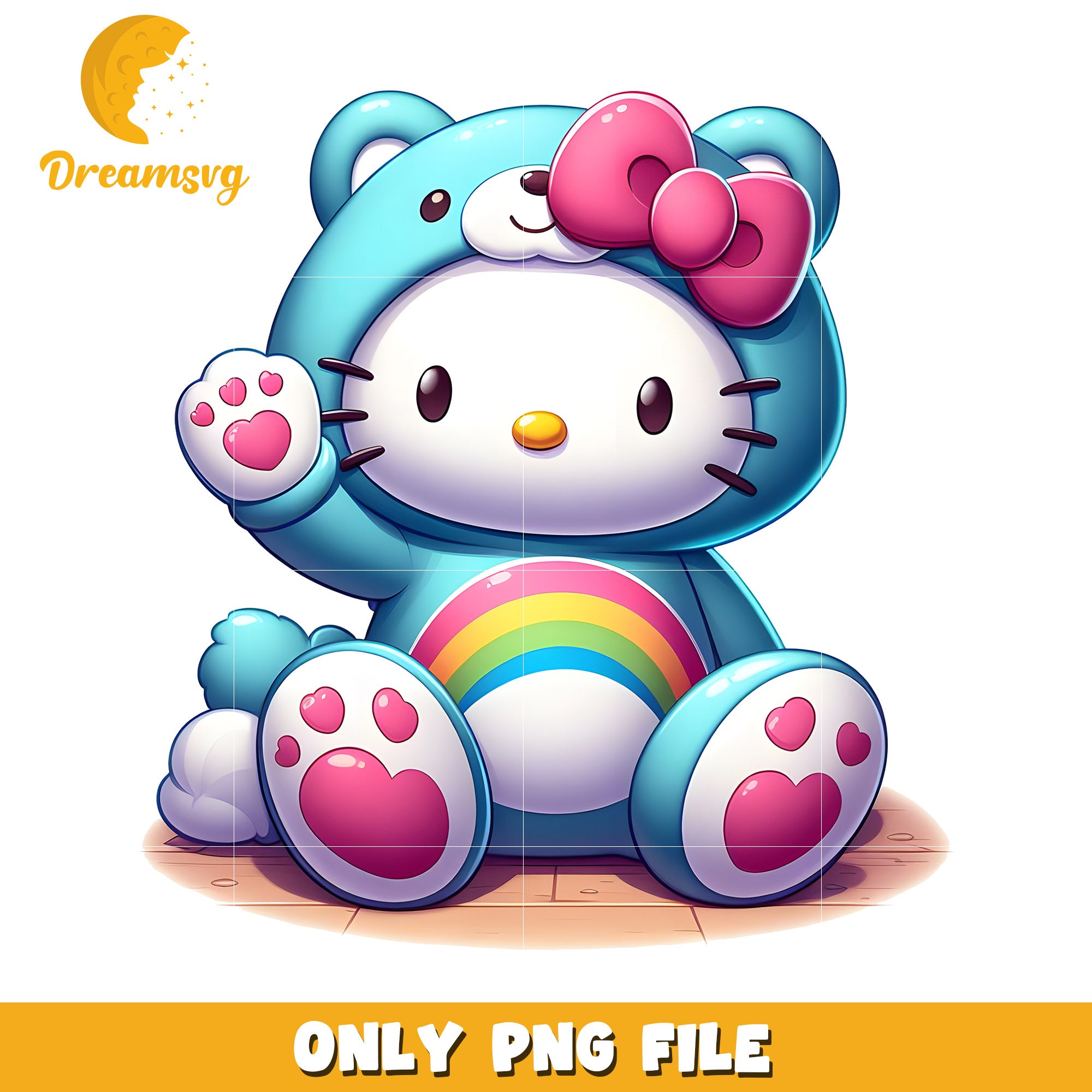 Hello Kitty Bear Costume PNG – DreamSVG Store