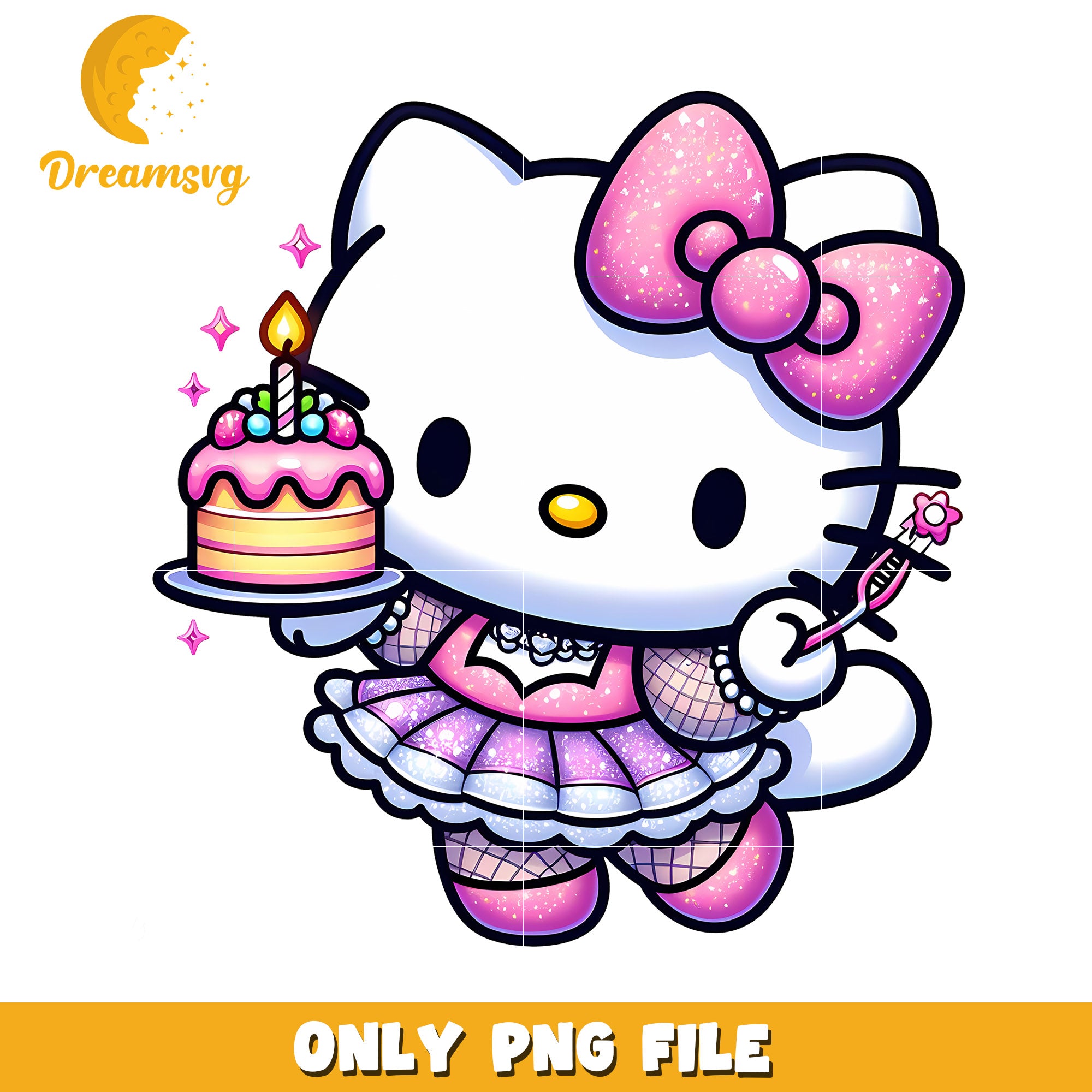 Hello Kitty Birthday PNG Image – DreamSVG Store