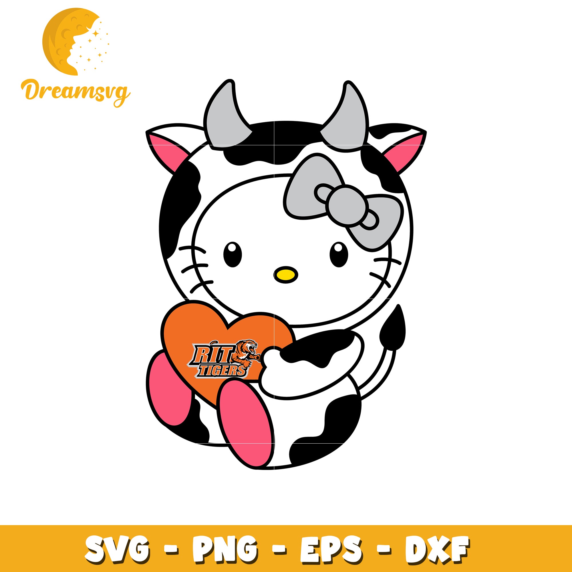 Hello Kitty Cow SVG Design Download – DreamSVG Store