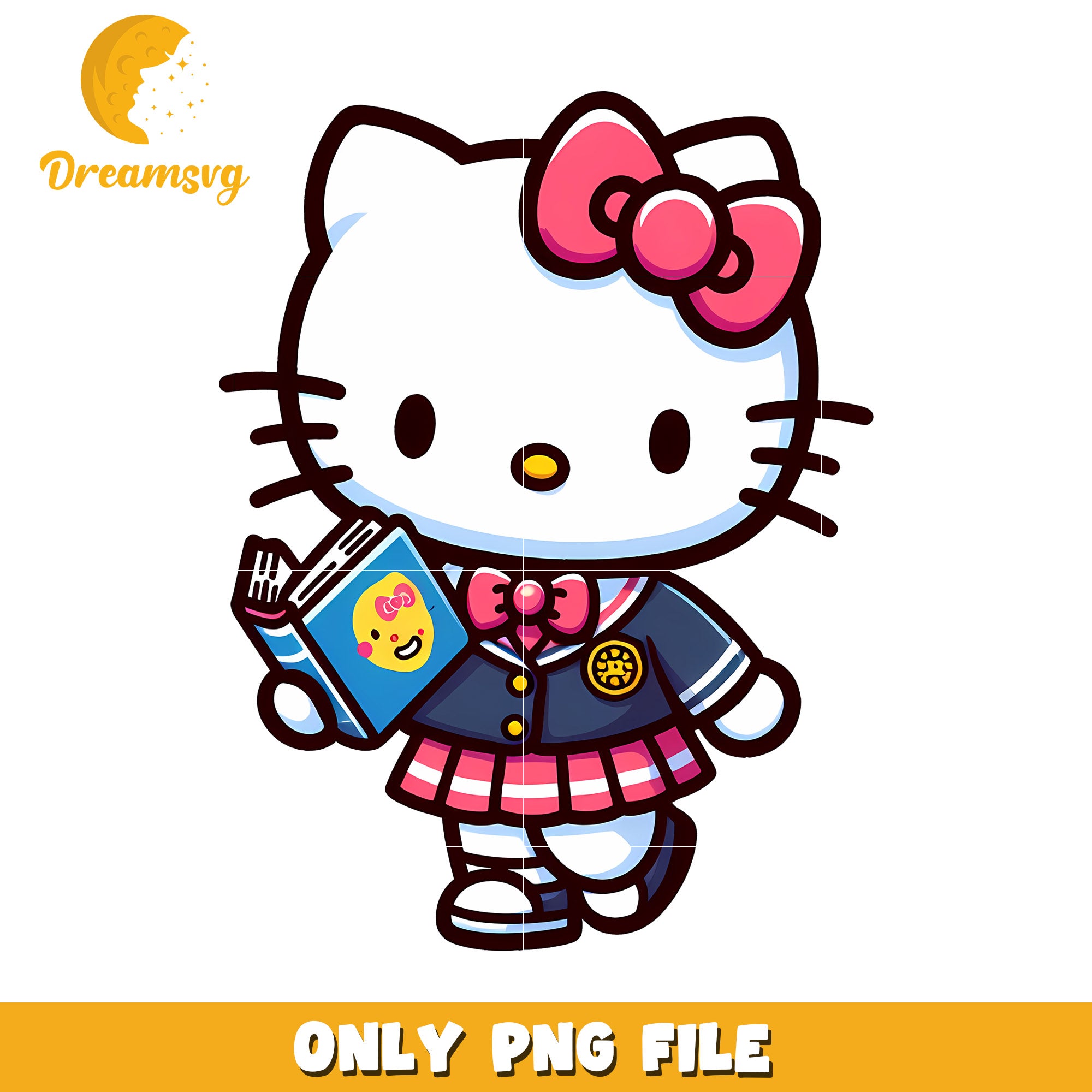 Hello Kitty Cute Character PNG File for Creative Projects – DreamSVG Store