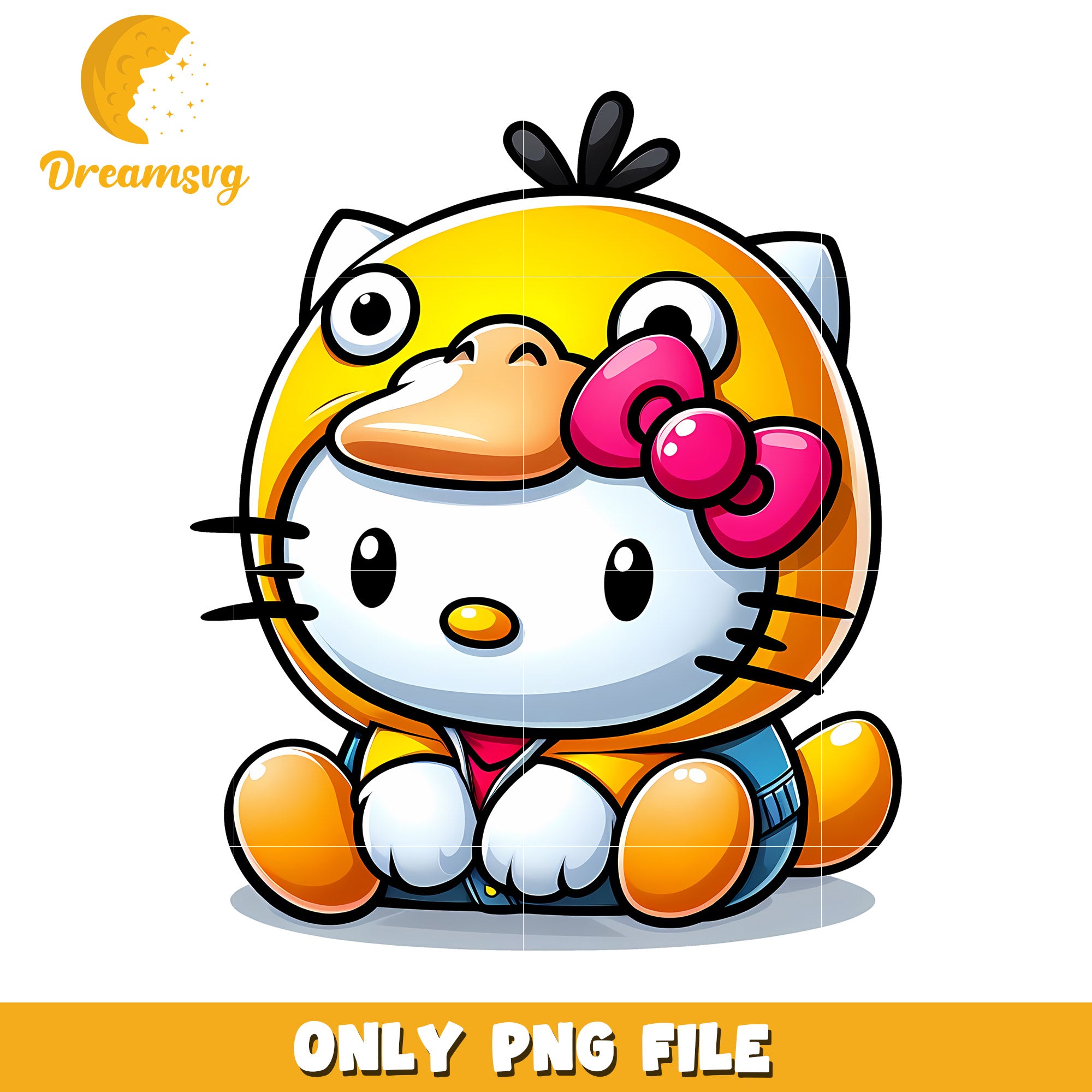 Hello Kitty Duck Costume PNG – DreamSVG Store
