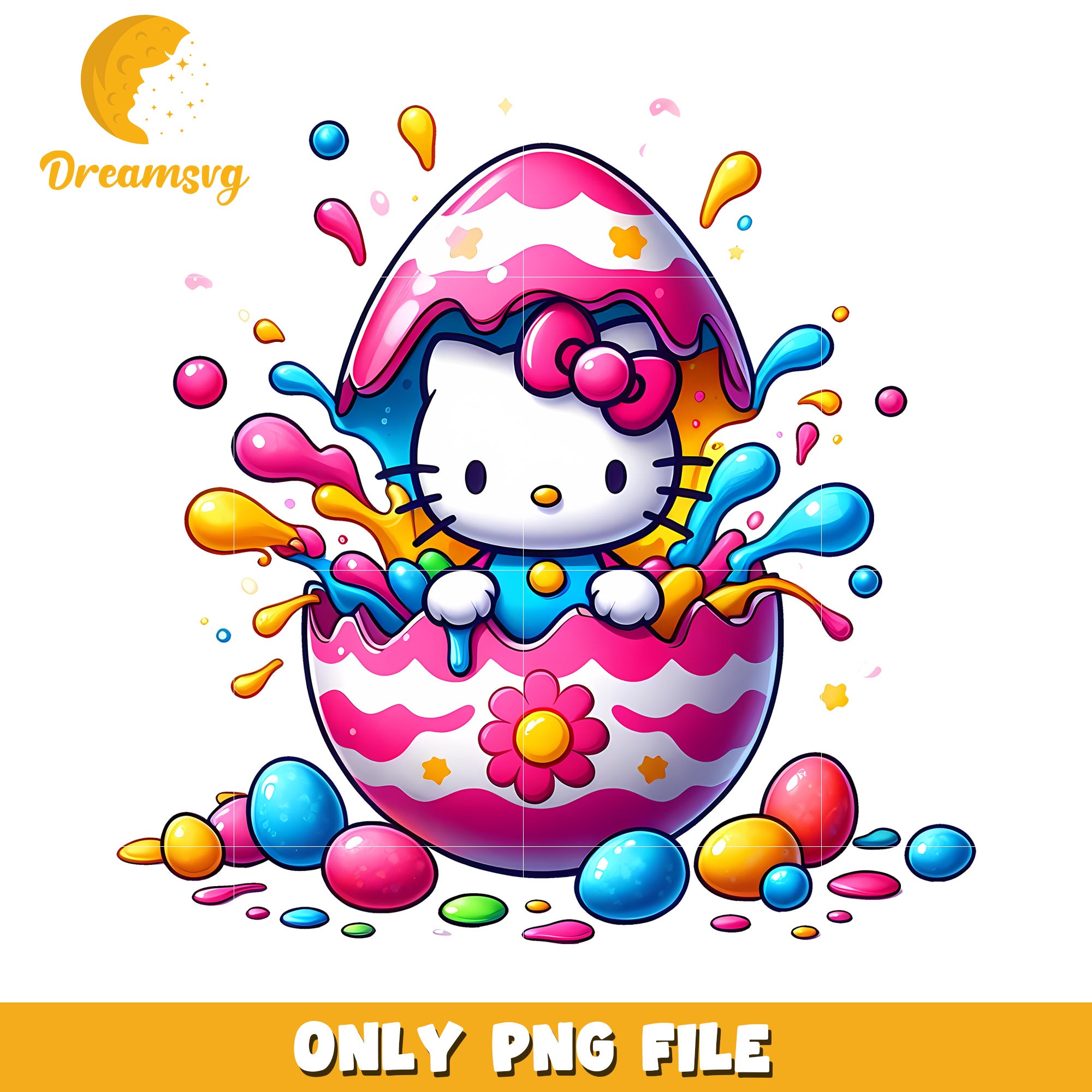 Hello Kitty Easter Egg PNG Clipart – DreamSVG Store