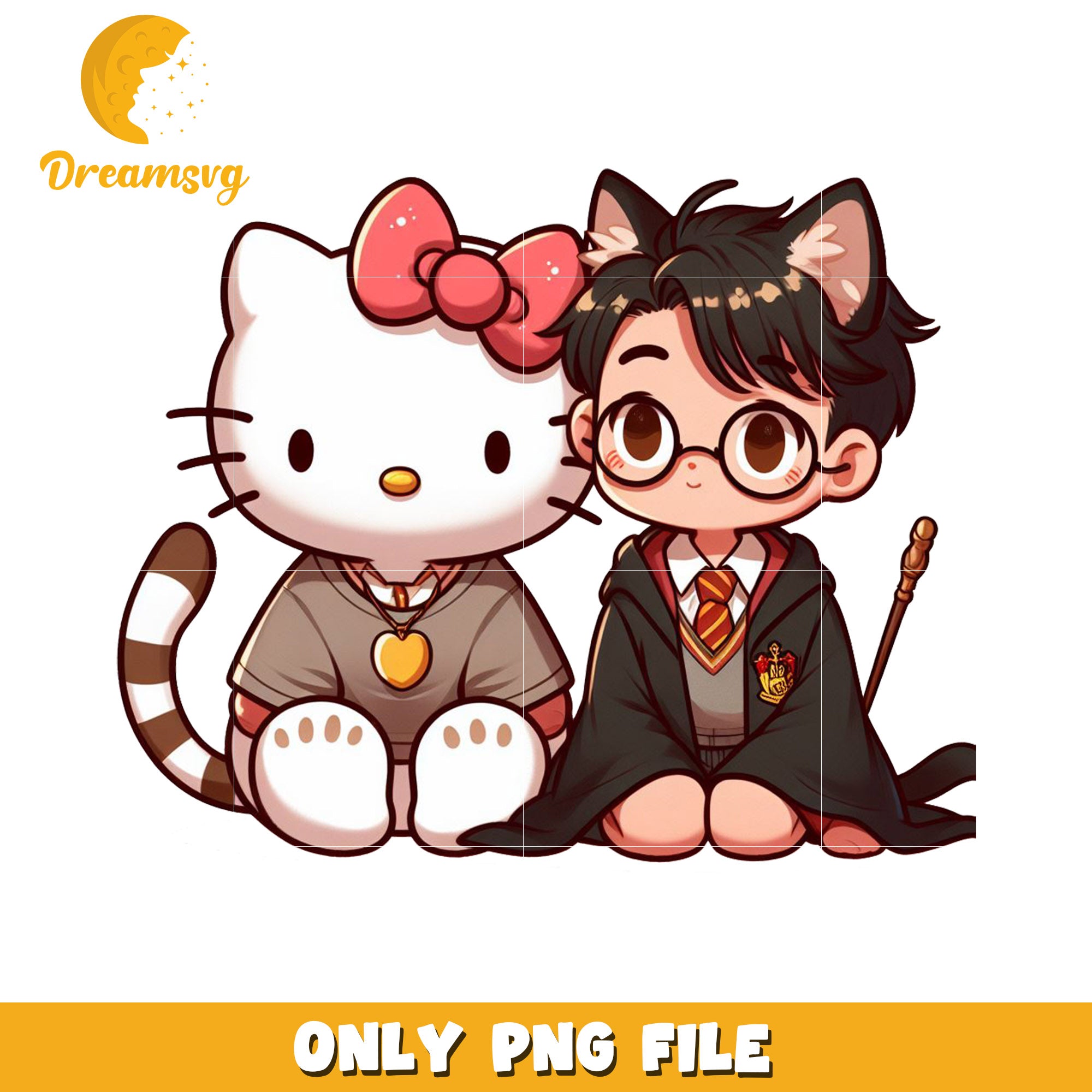 Hello Kitty Harry Potter PNG Image – DreamSVG Store