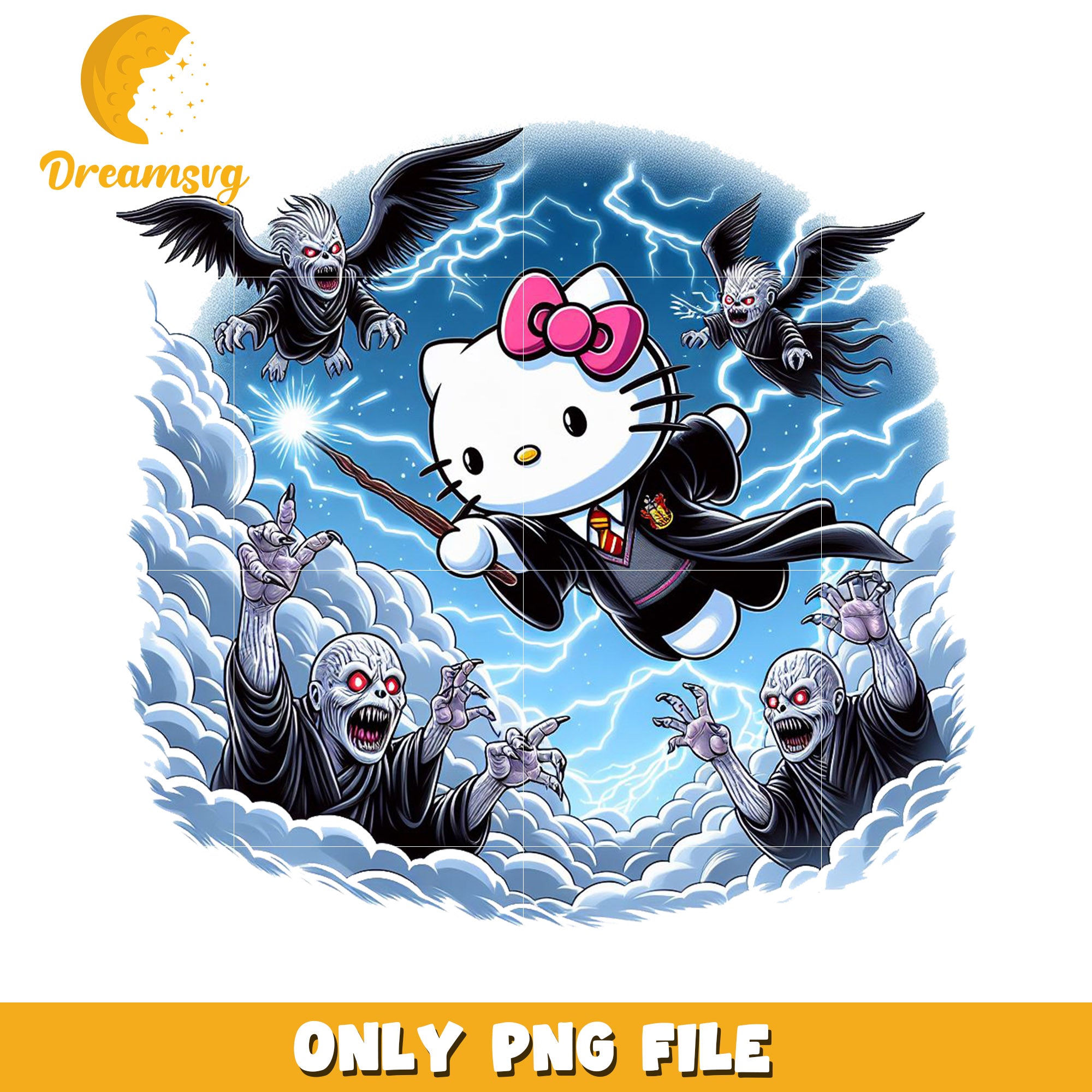 Hello Kitty Harry Potter PNG Sublimation – DreamSVG Store