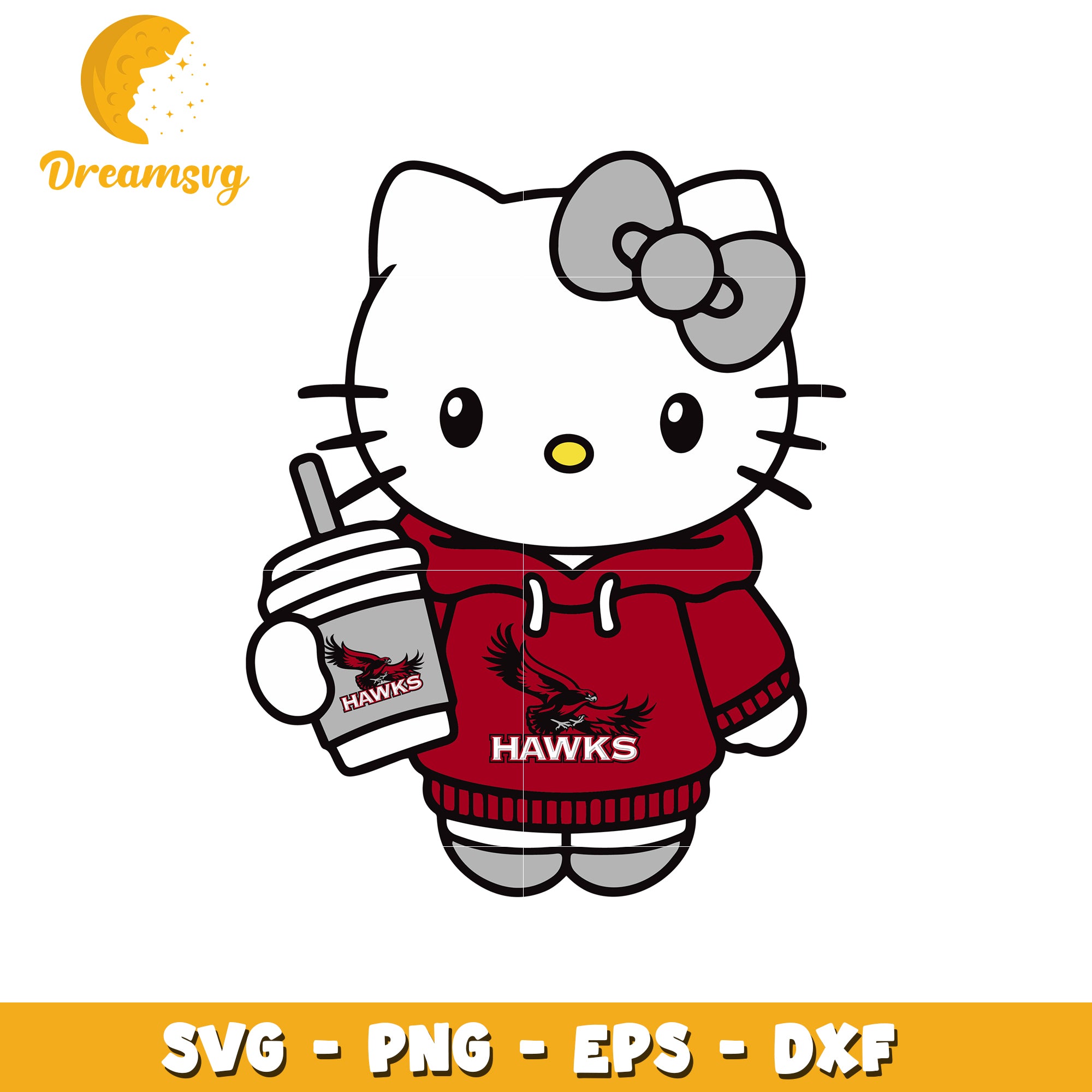 Hello Kitty Hawk Team SVG Design for Fans – DreamSVG Store