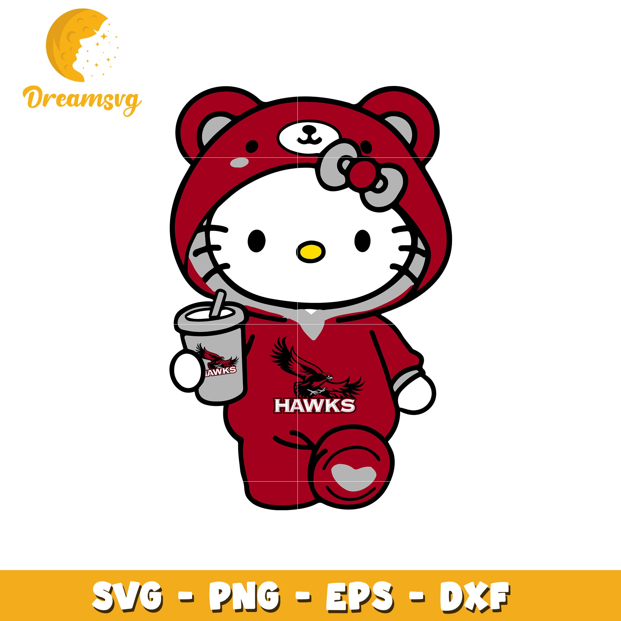Hello Kitty Hawks SVG Design – DreamSVG Store