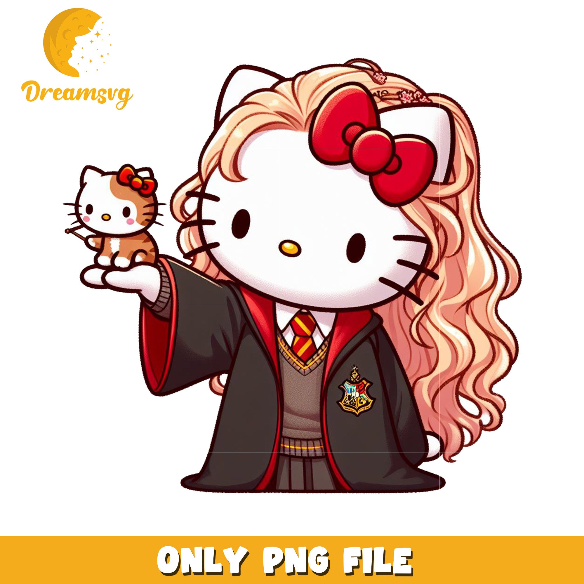 Hello Kitty Hogwarts PNG Download – DreamSVG Store