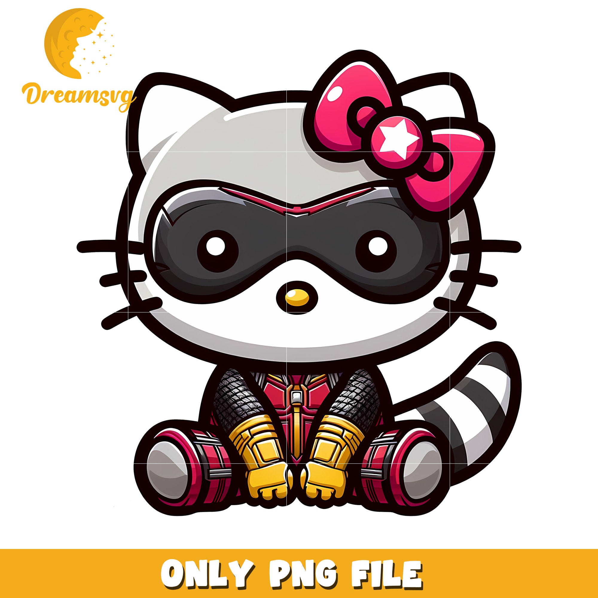 Hello Kitty Iron Man PNG Design – DreamSVG Store