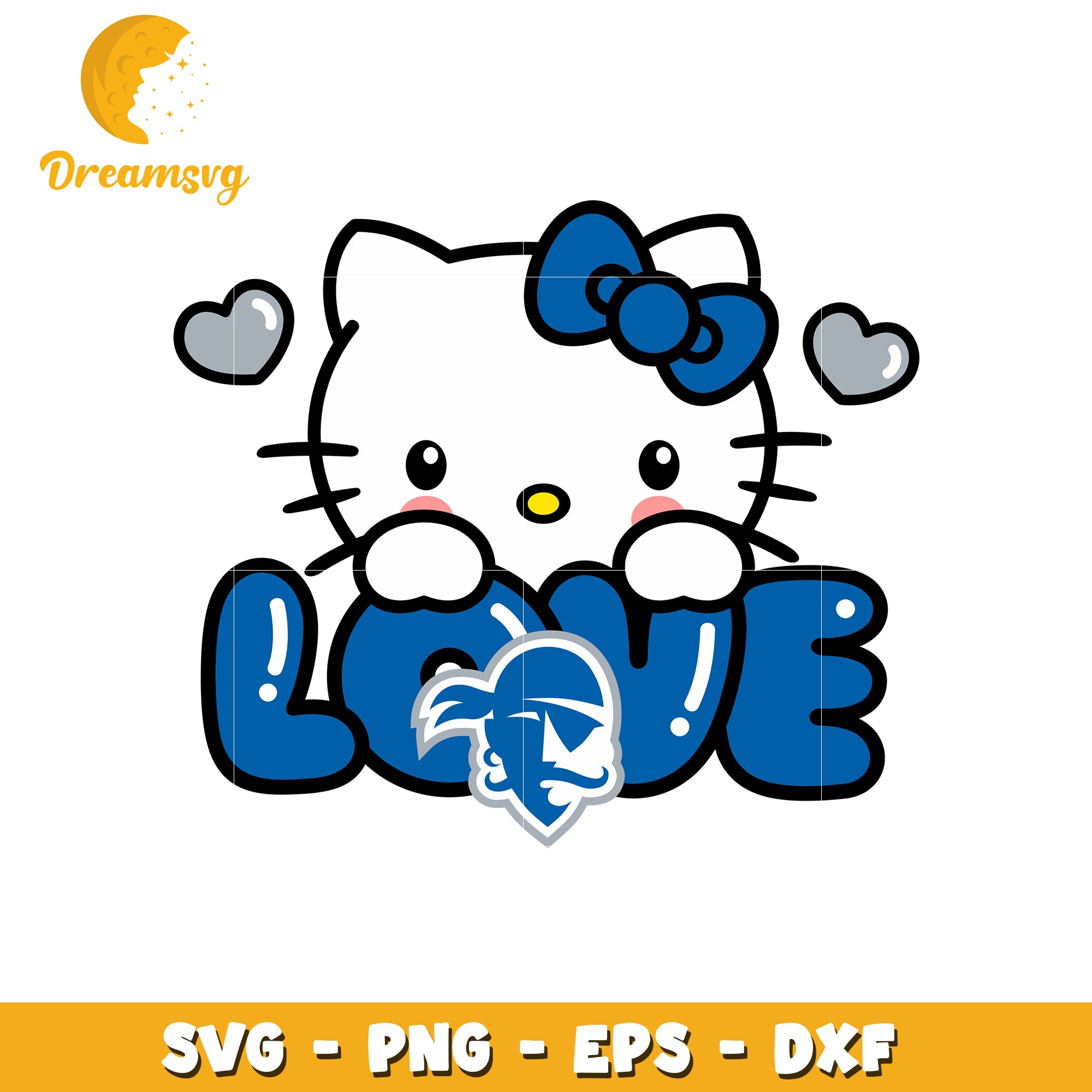 Hello Kitty Love SVG Design for Crafting Fun – DreamSVG Store