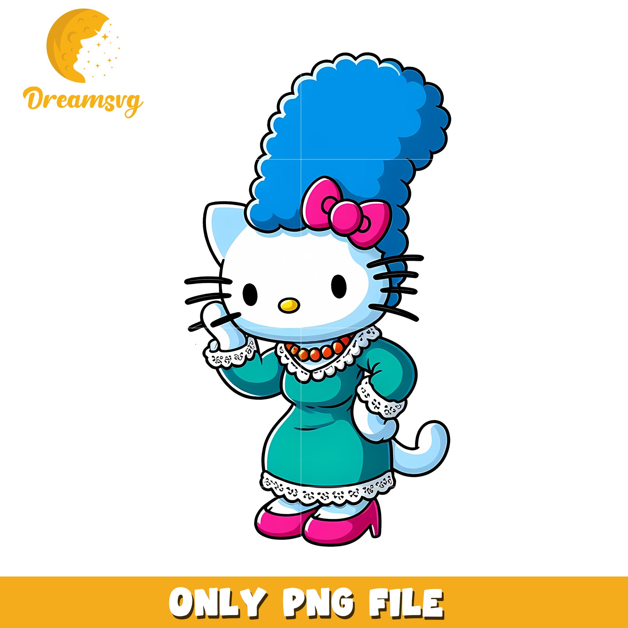 Hello Kitty Marge Simpson PNG Image – DreamSVG Store