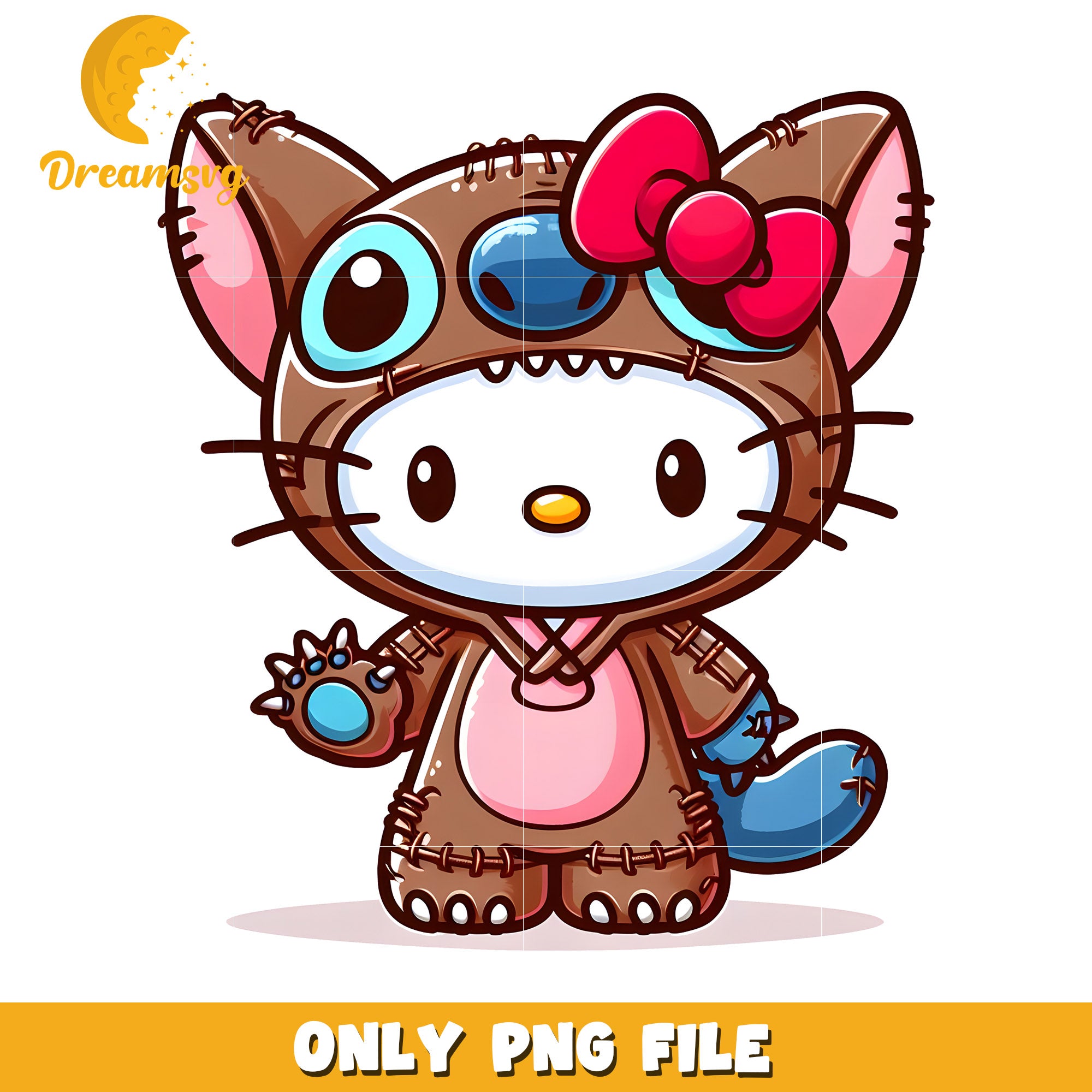 Hello Kitty Monster Costume PNG – DreamSVG Store