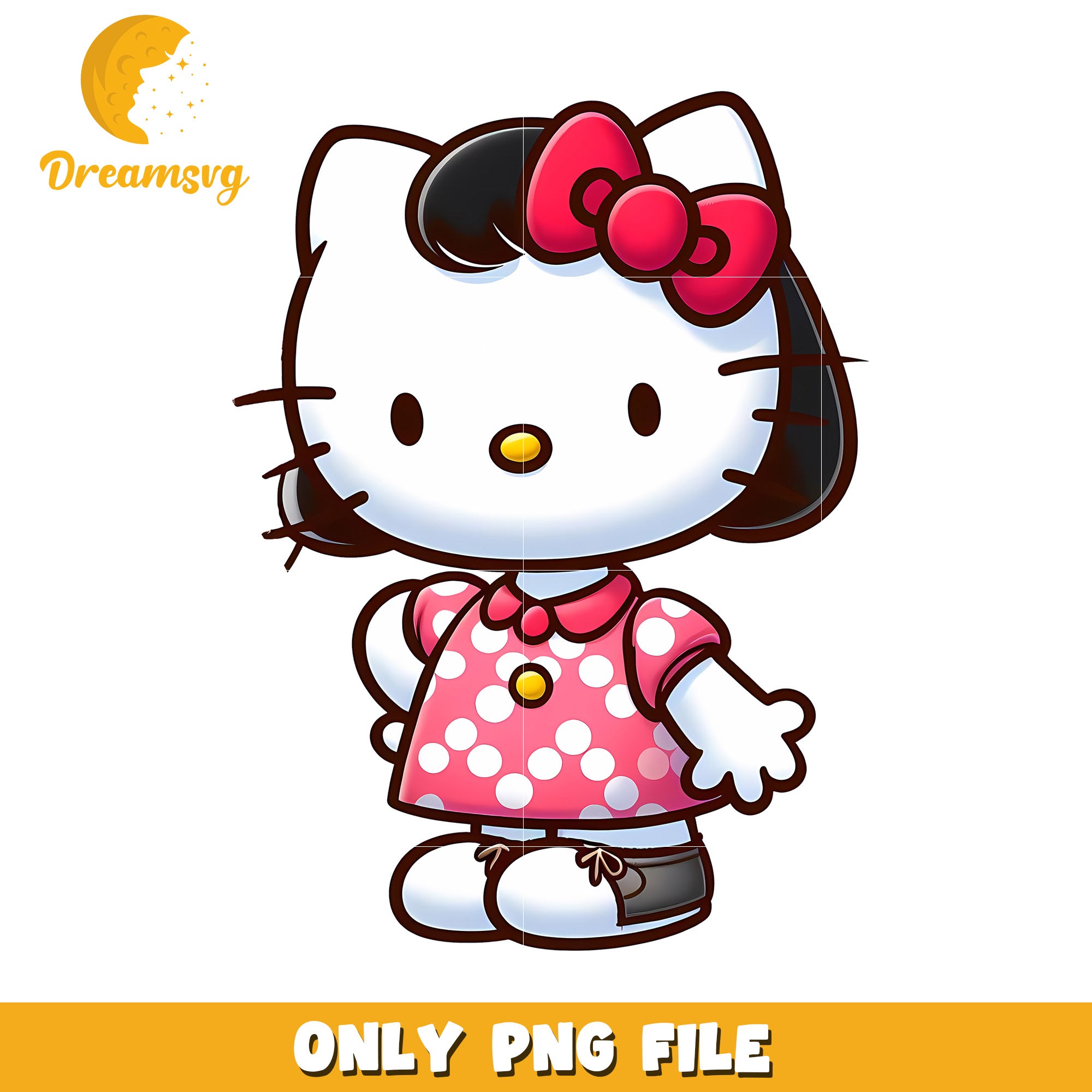 Hello Kitty PNG Minnie Mouse Dress – DreamSVG Store