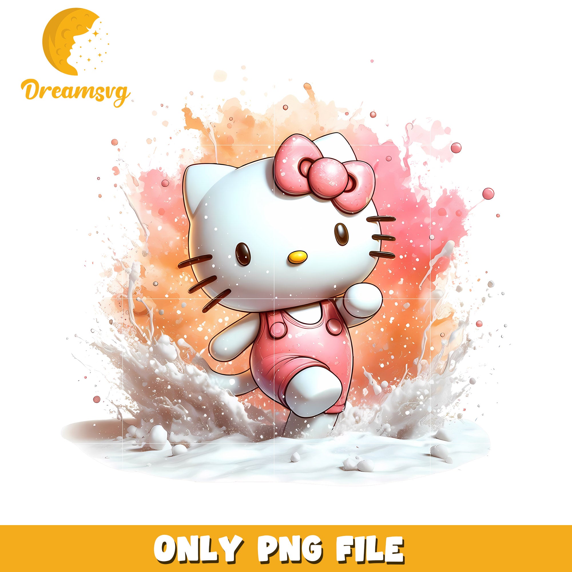 Hello Kitty PNG Splash Art Image – DreamSVG Store