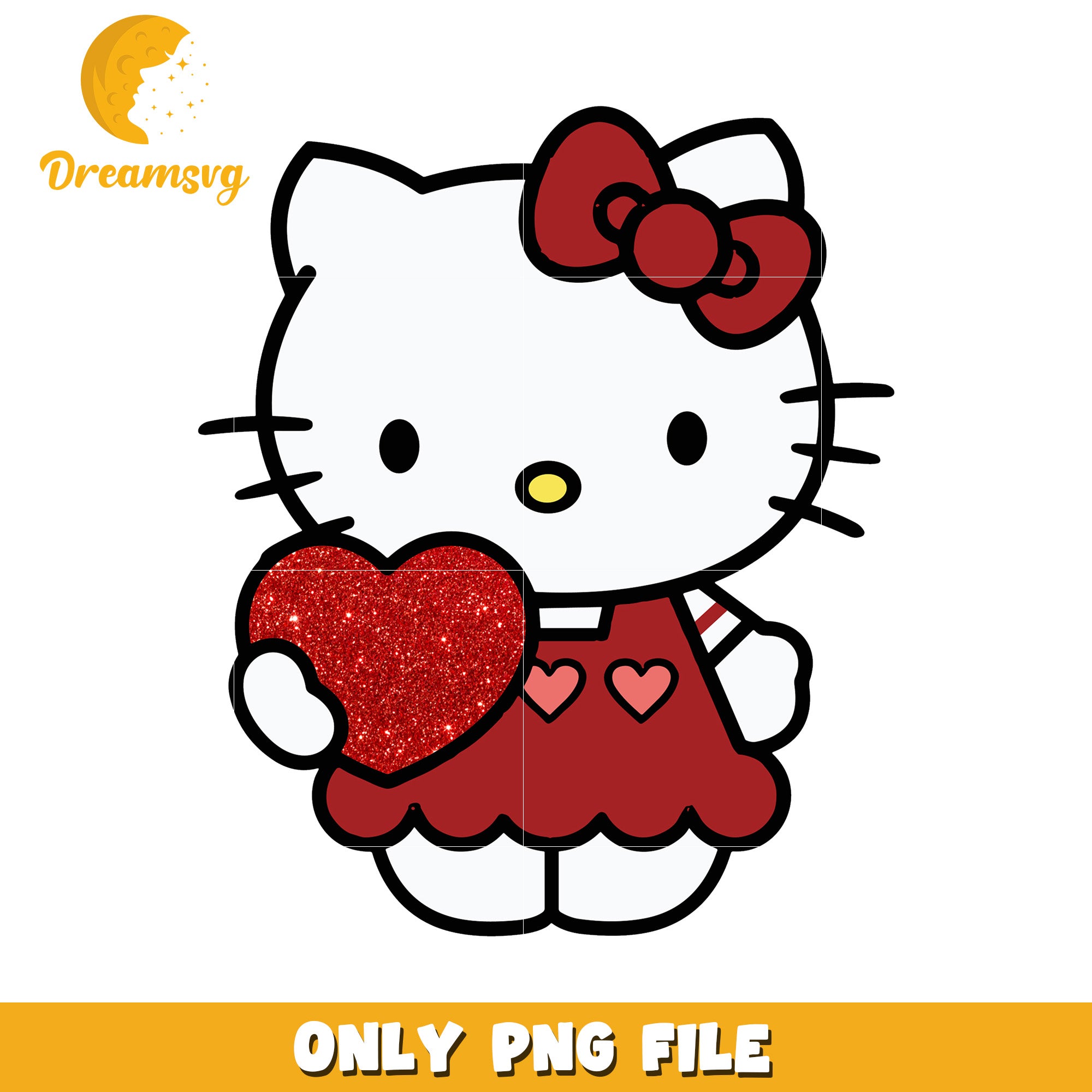 Hello Kitty PNG Valentines Day – DreamSVG Store