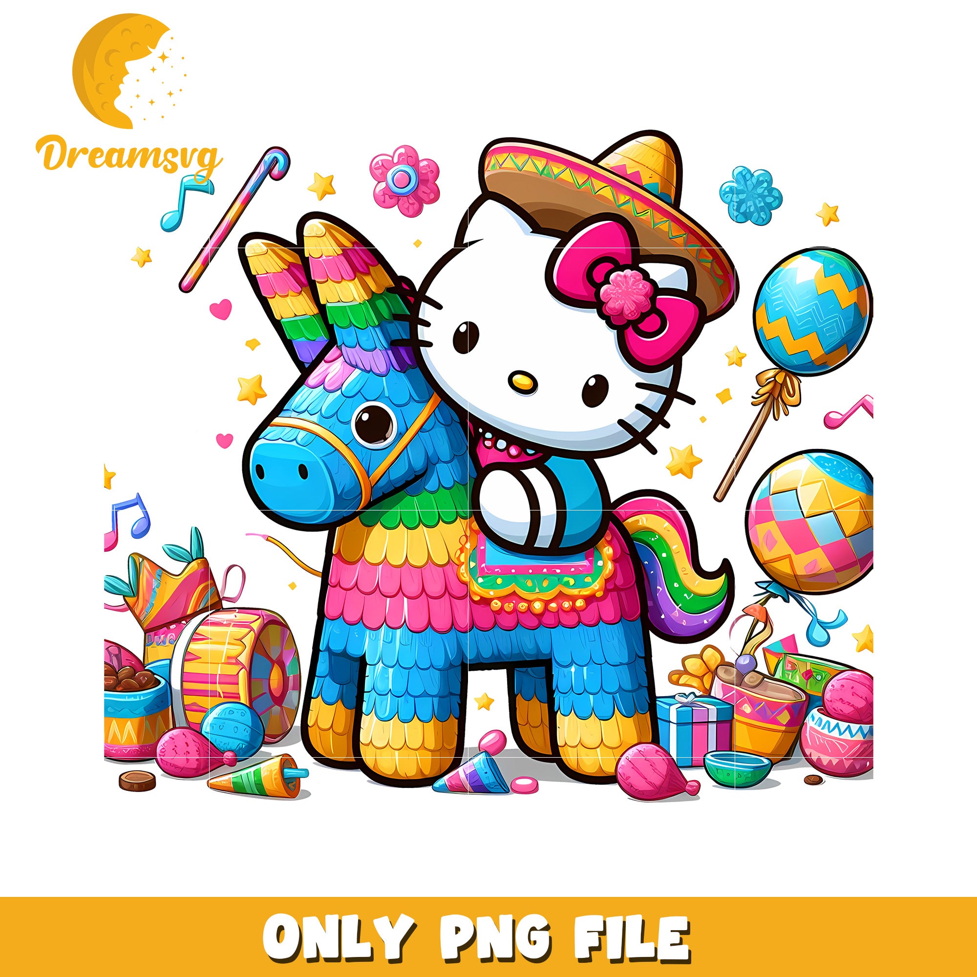 Hello Kitty Pinata PNG Clipart – DreamSVG Store
