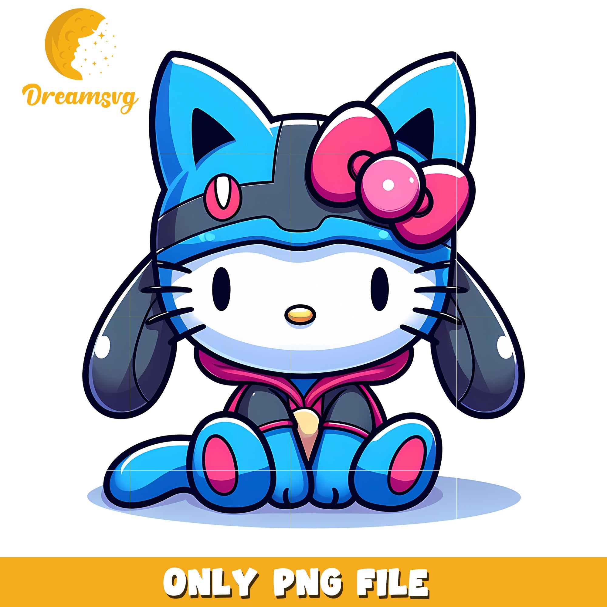 Hello Kitty Robot PNG Cute Anime Digital Art – DreamSVG Store