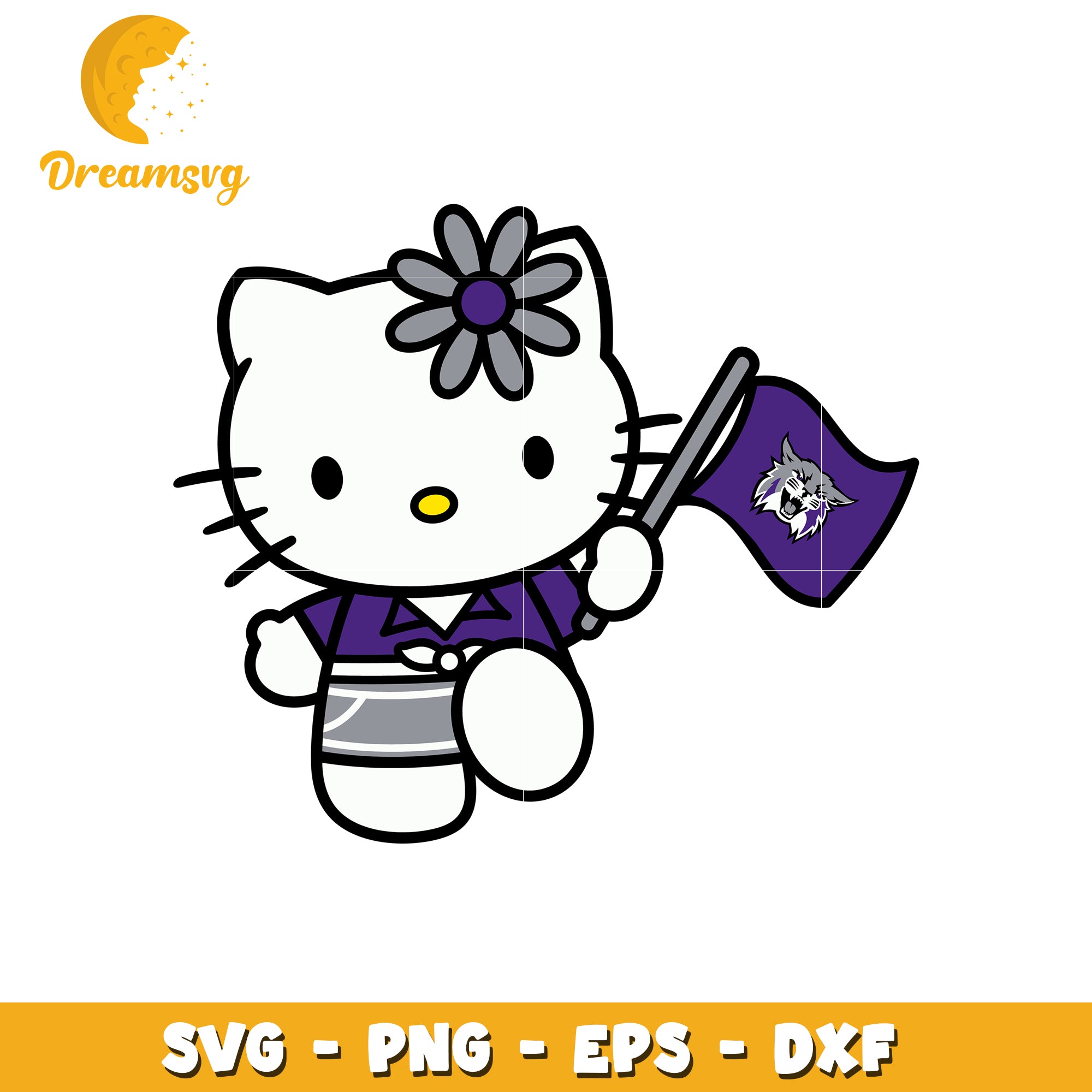 Hello Kitty SVG Design Wildcat Fan – DreamSVG Store