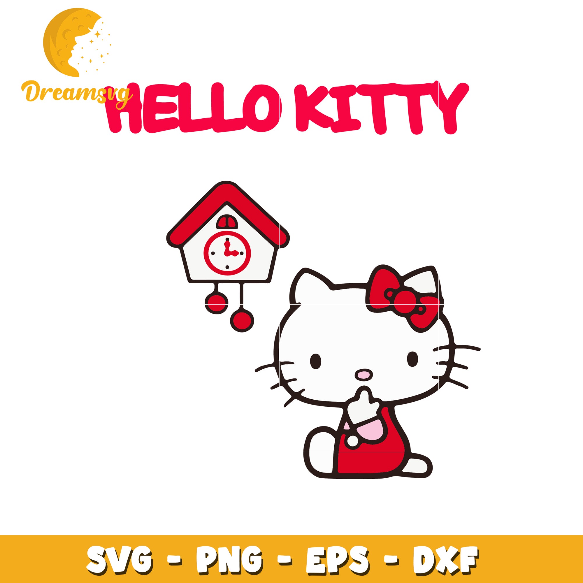 Hello Kitty SVG File for Creative Projects and Crafts Download ...