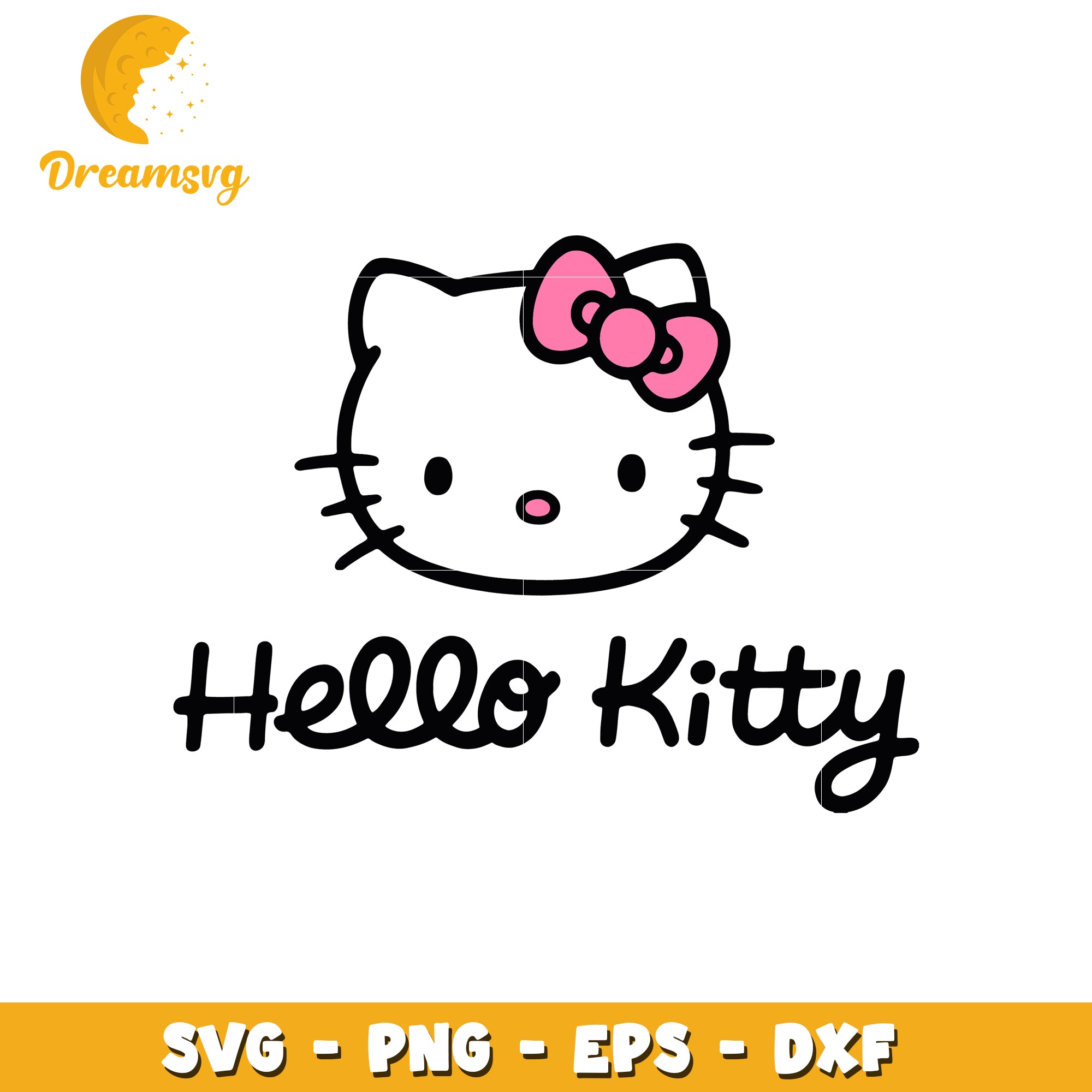 Hello Kitty SVG Files for Crafting and DIY Projects Online – DreamSVG Store