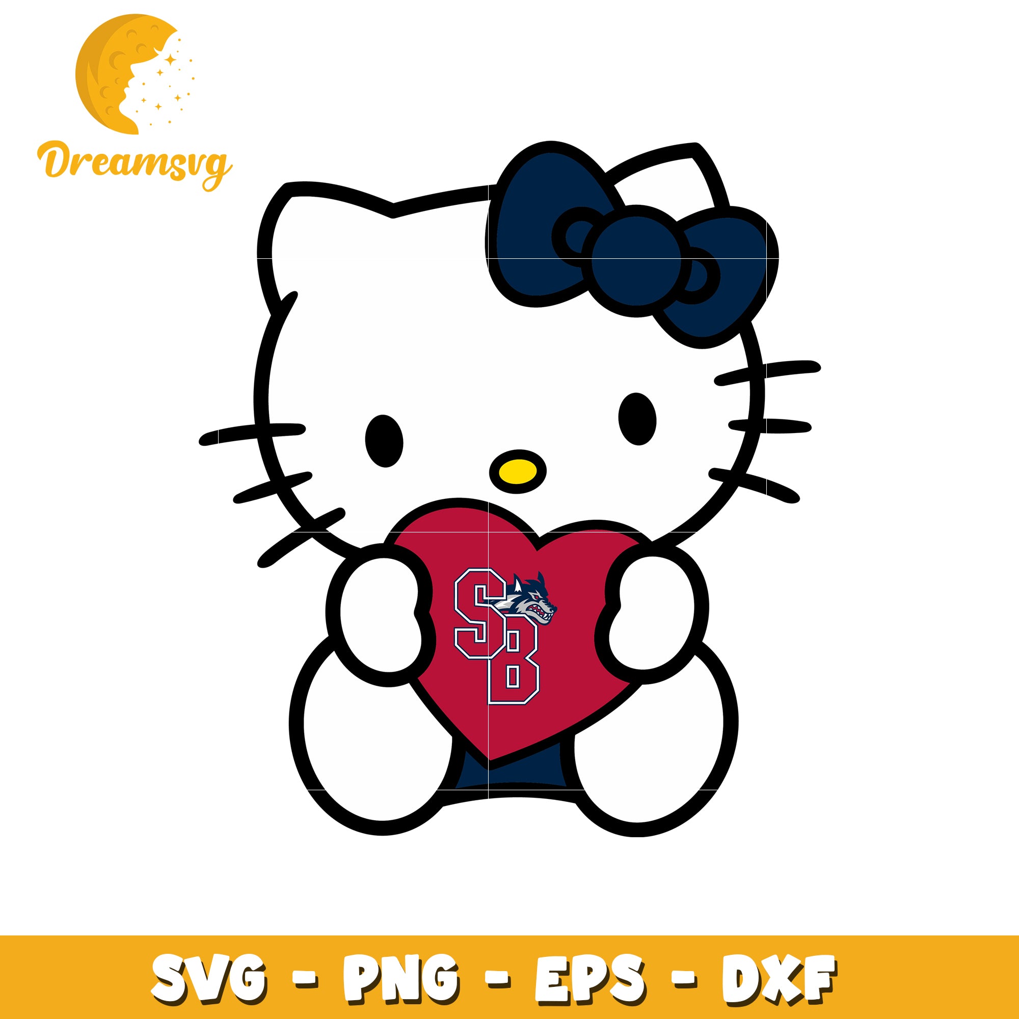 Hello Kitty SVG SB Wolf Heart Design – DreamSVG Store