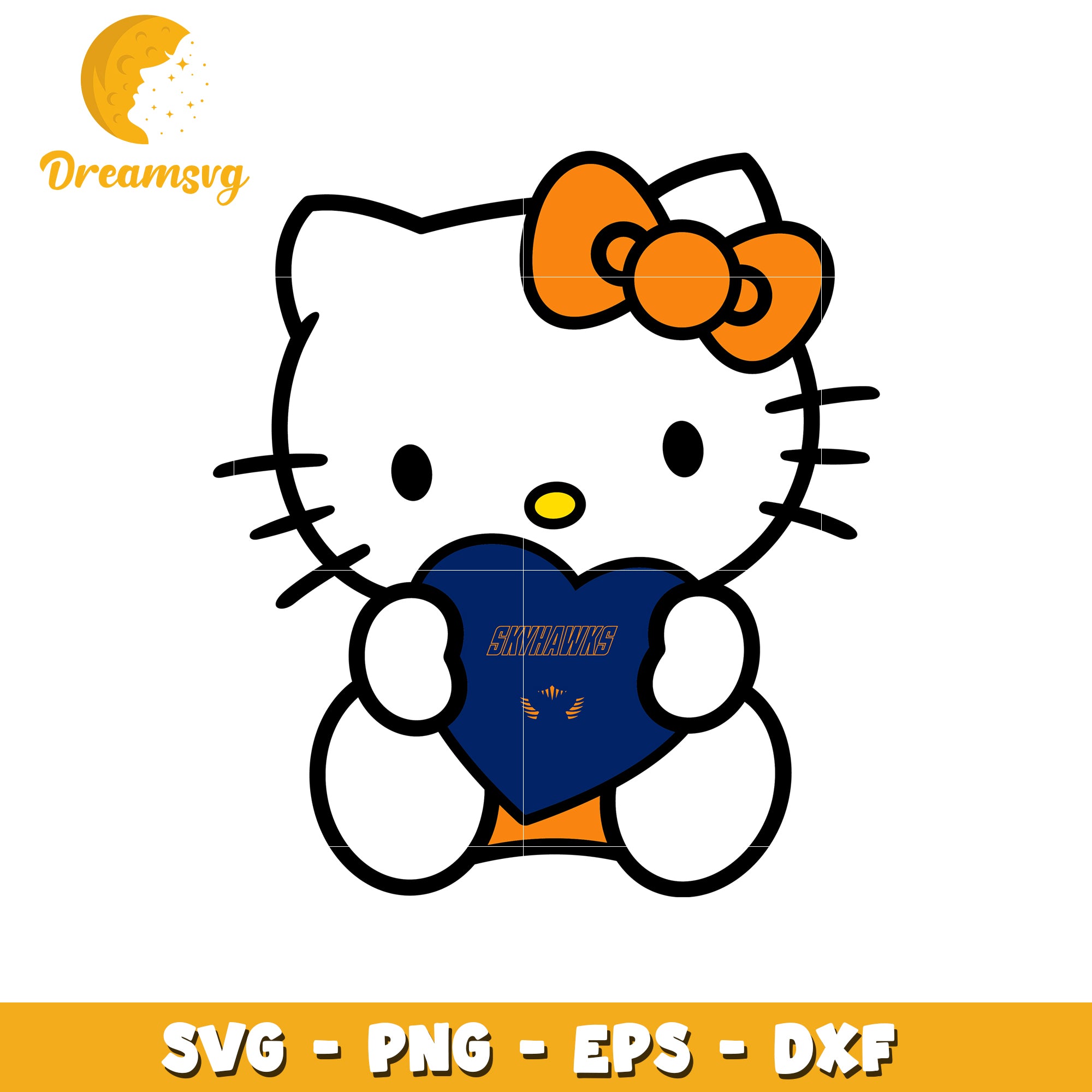 Hello Kitty SVG Skyhawks Design – DreamSVG Store