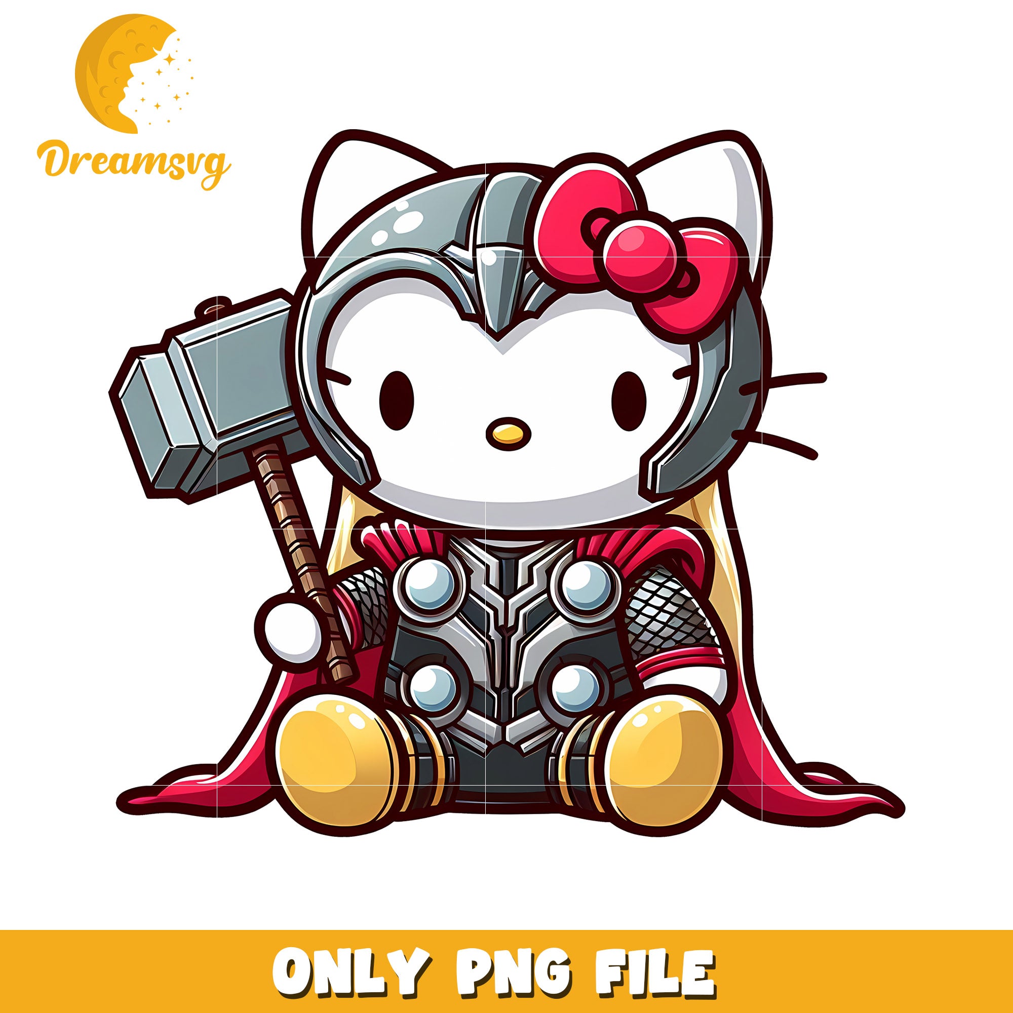 Hello Kitty Thor PNG Download – DreamSVG Store