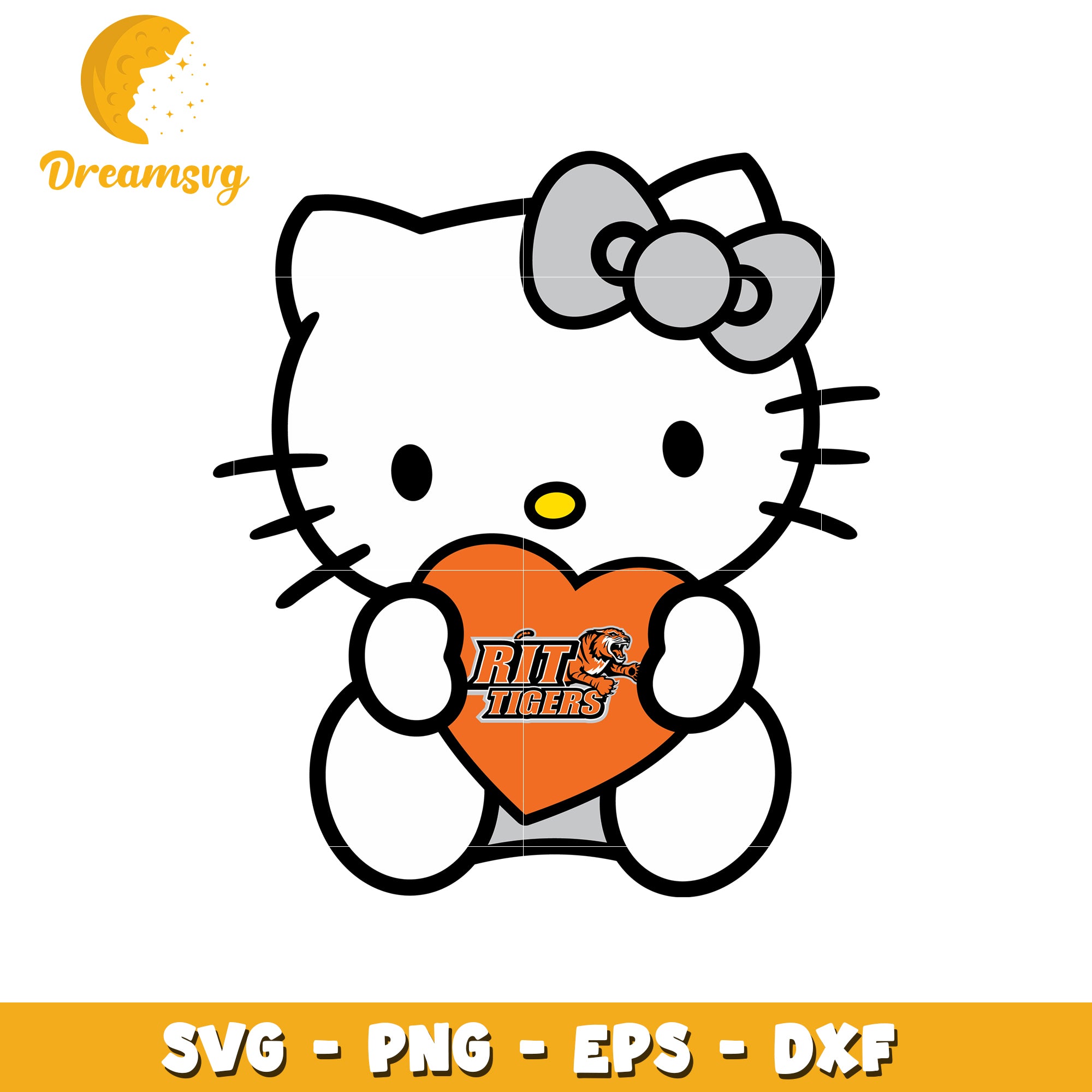 Hello Kitty Tigers SVG Design for Fans and Crafts – DreamSVG Store