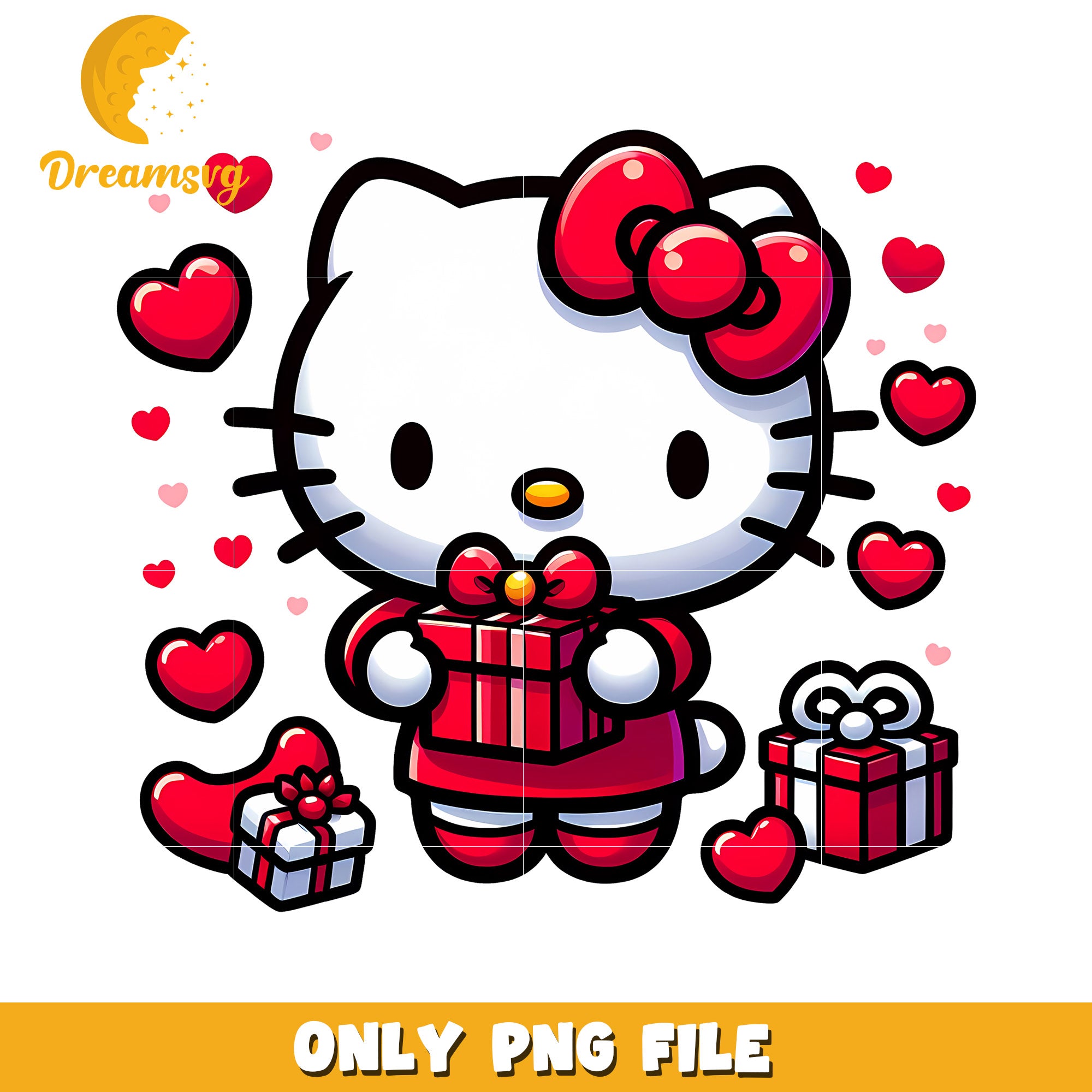 Hello Kitty Valentine PNG Download – DreamSVG Store