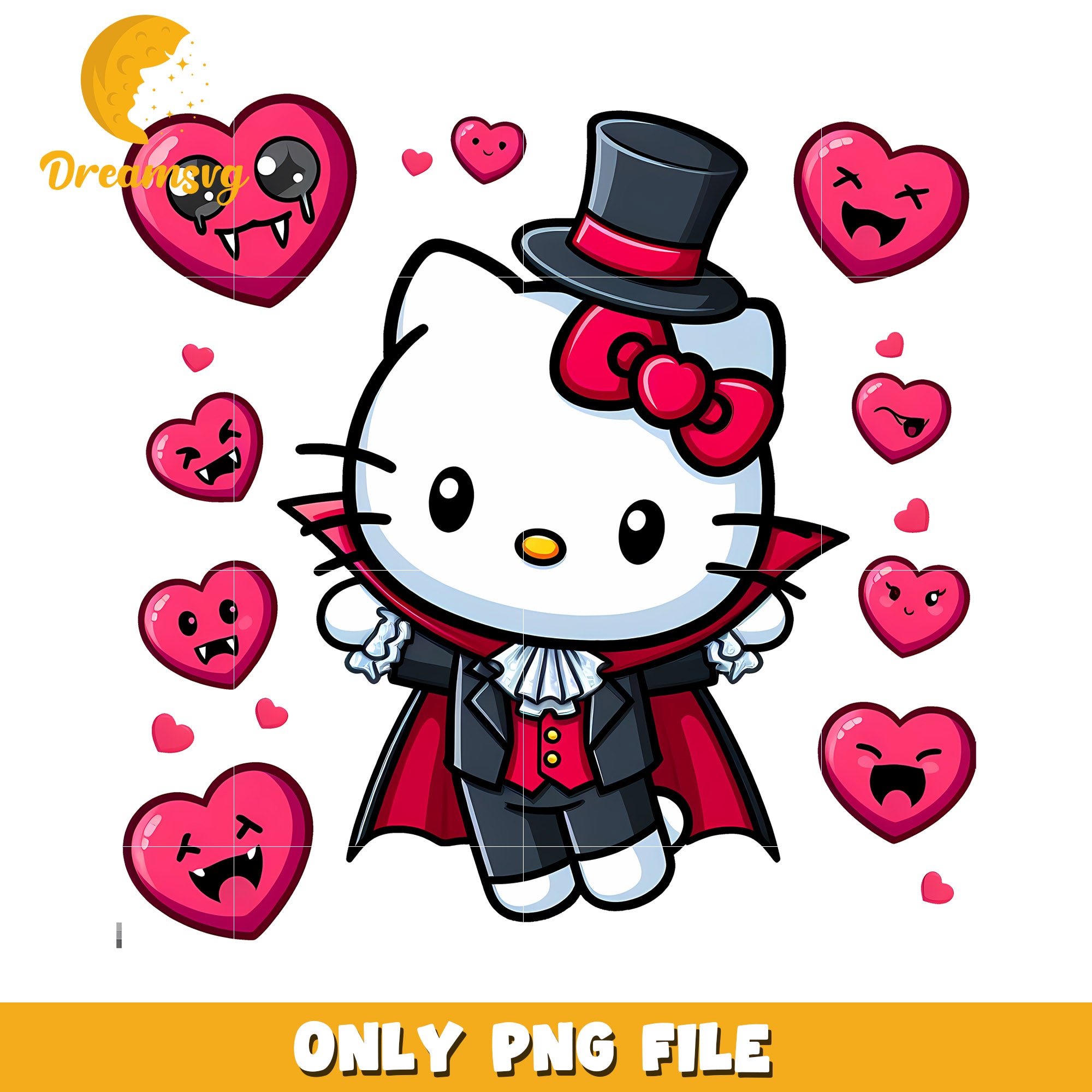 Hello Kitty Vampire PNG Clipart – DreamSVG Store