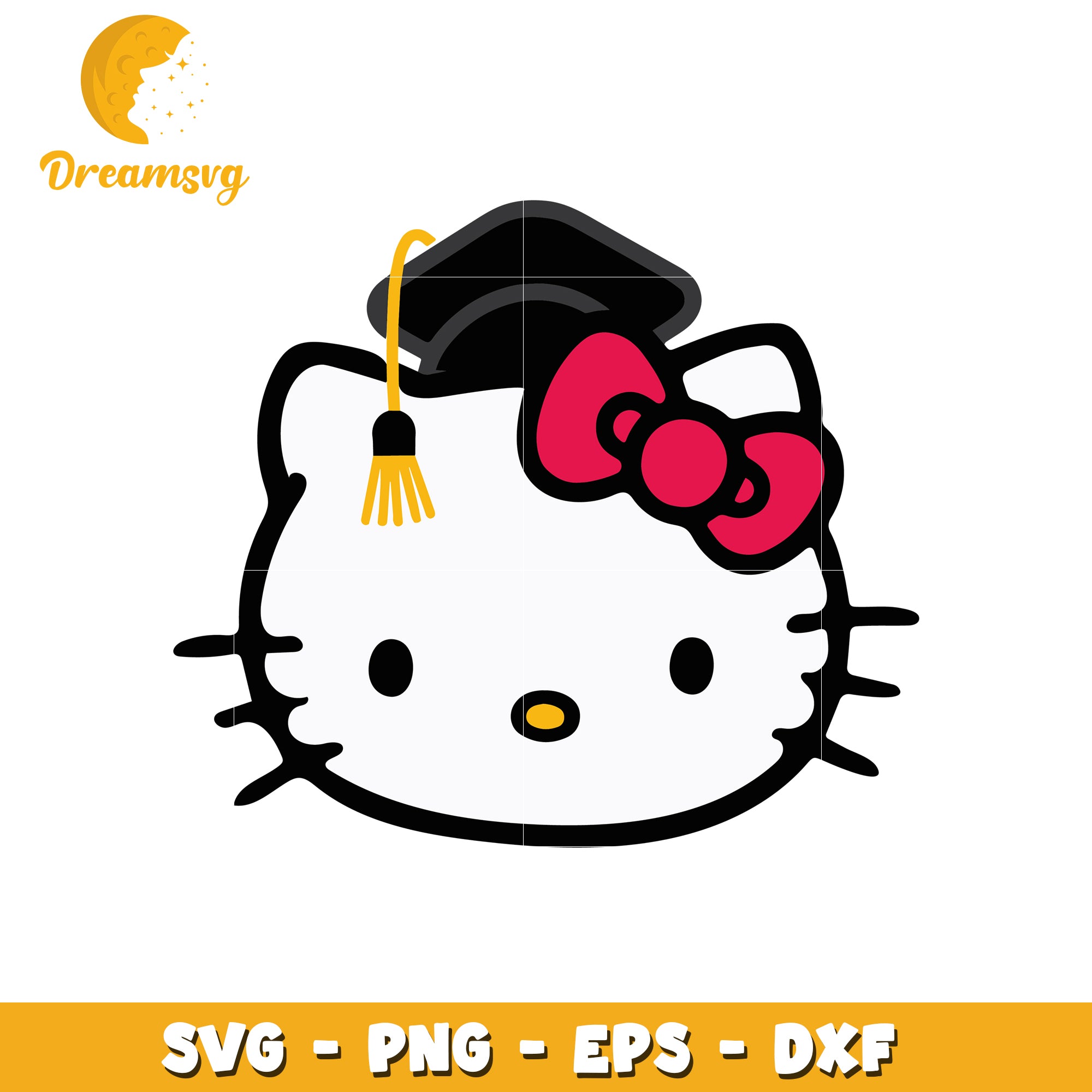 Hello kitty character graduation svg, graduation svg, hello kitty svg ...