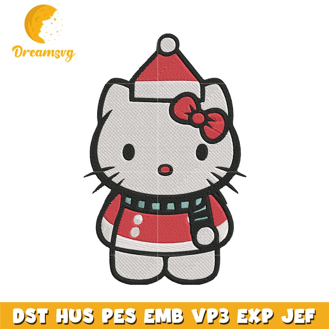 Hello kitty merry chrismas Embroidery Design – DreamSVG Store