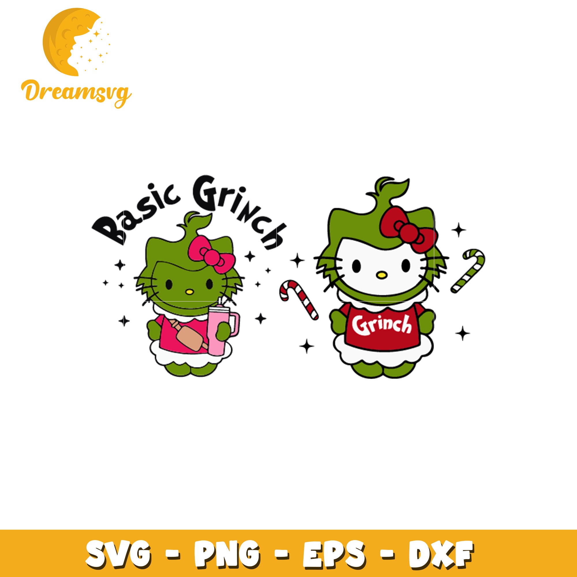 Hello kitty cosplay basic grinch svg, grinch svg, hello kitty svg (2 ...