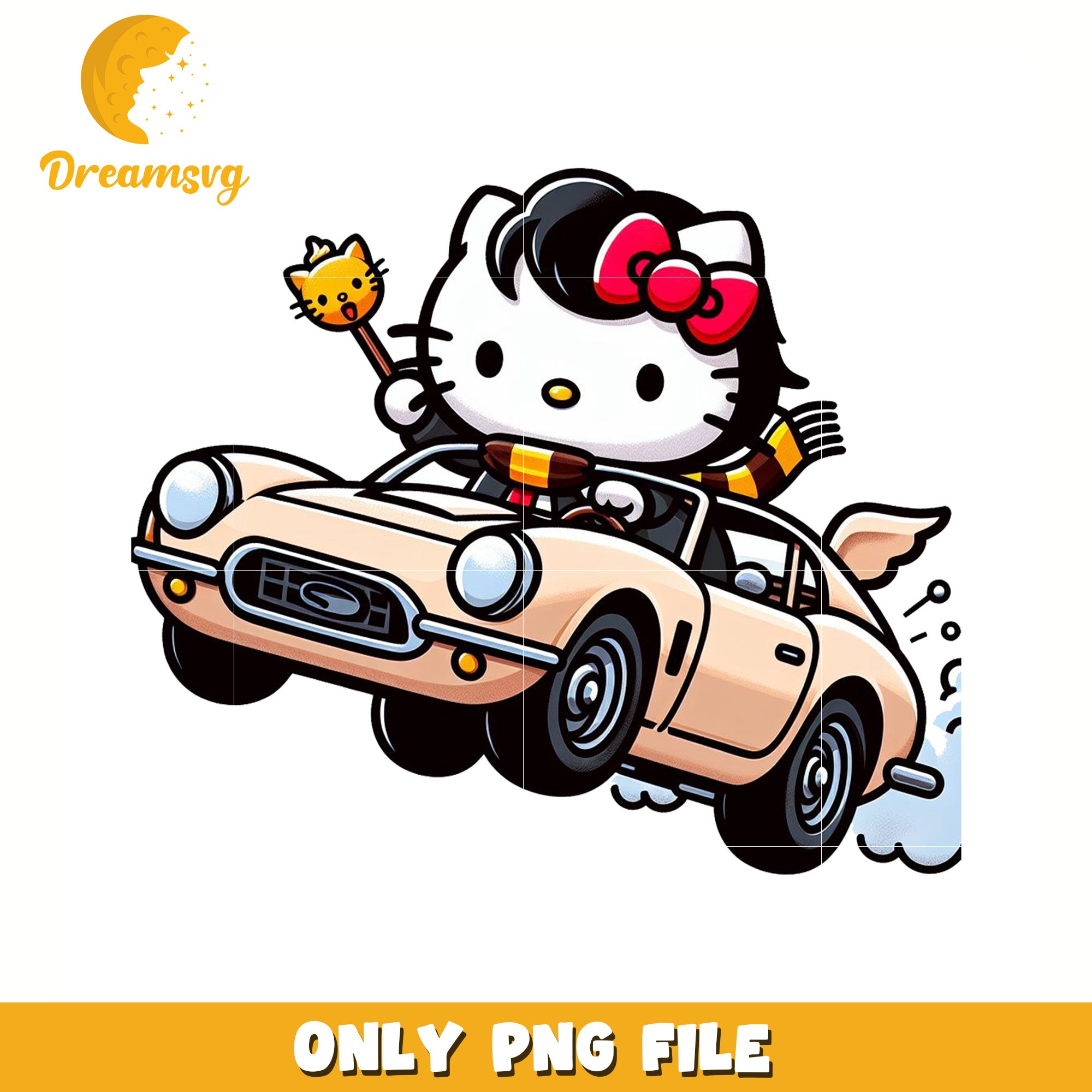 Hello kitty driving png, hello kitty drawing png, hello kitty wallpape ...